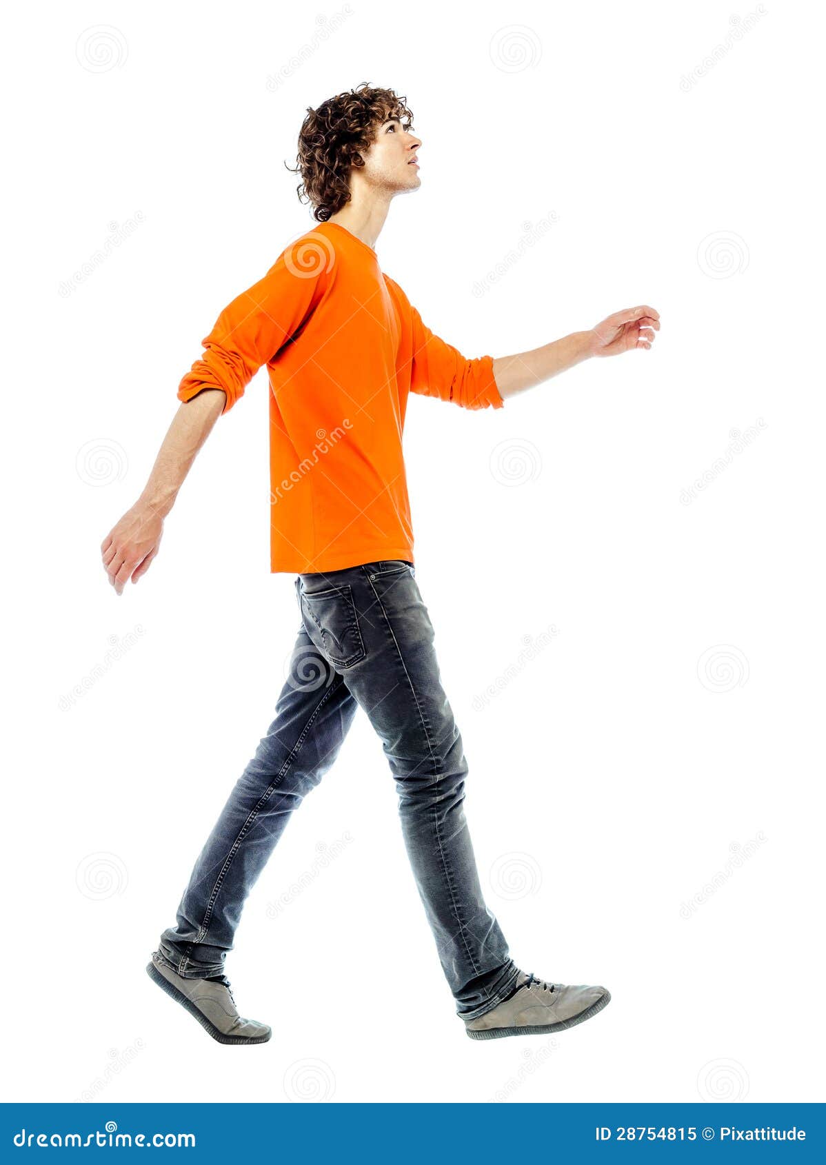 Man Walking Side View