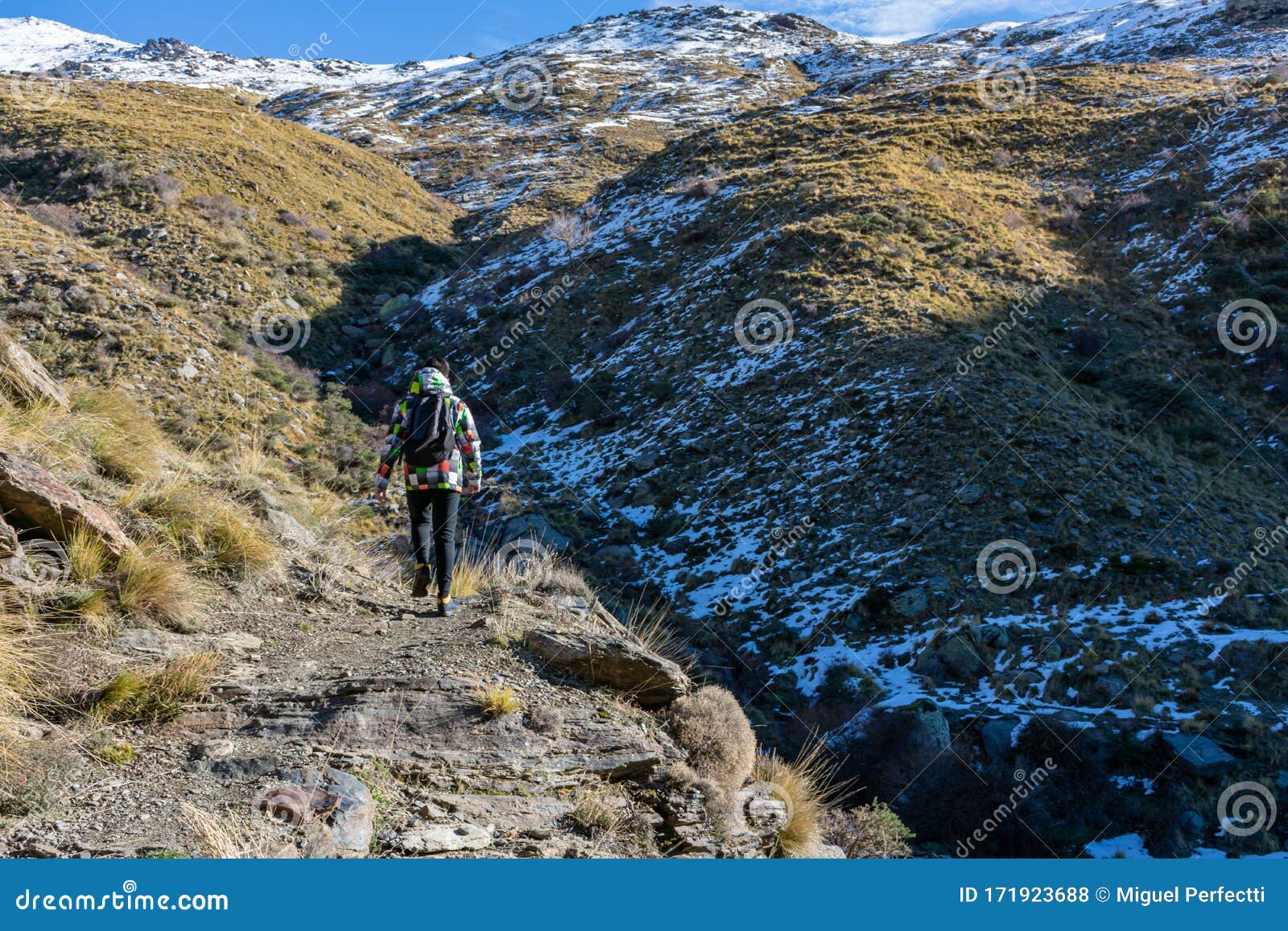 Young man walking stock photo. Image of beautiful, path - 171923688