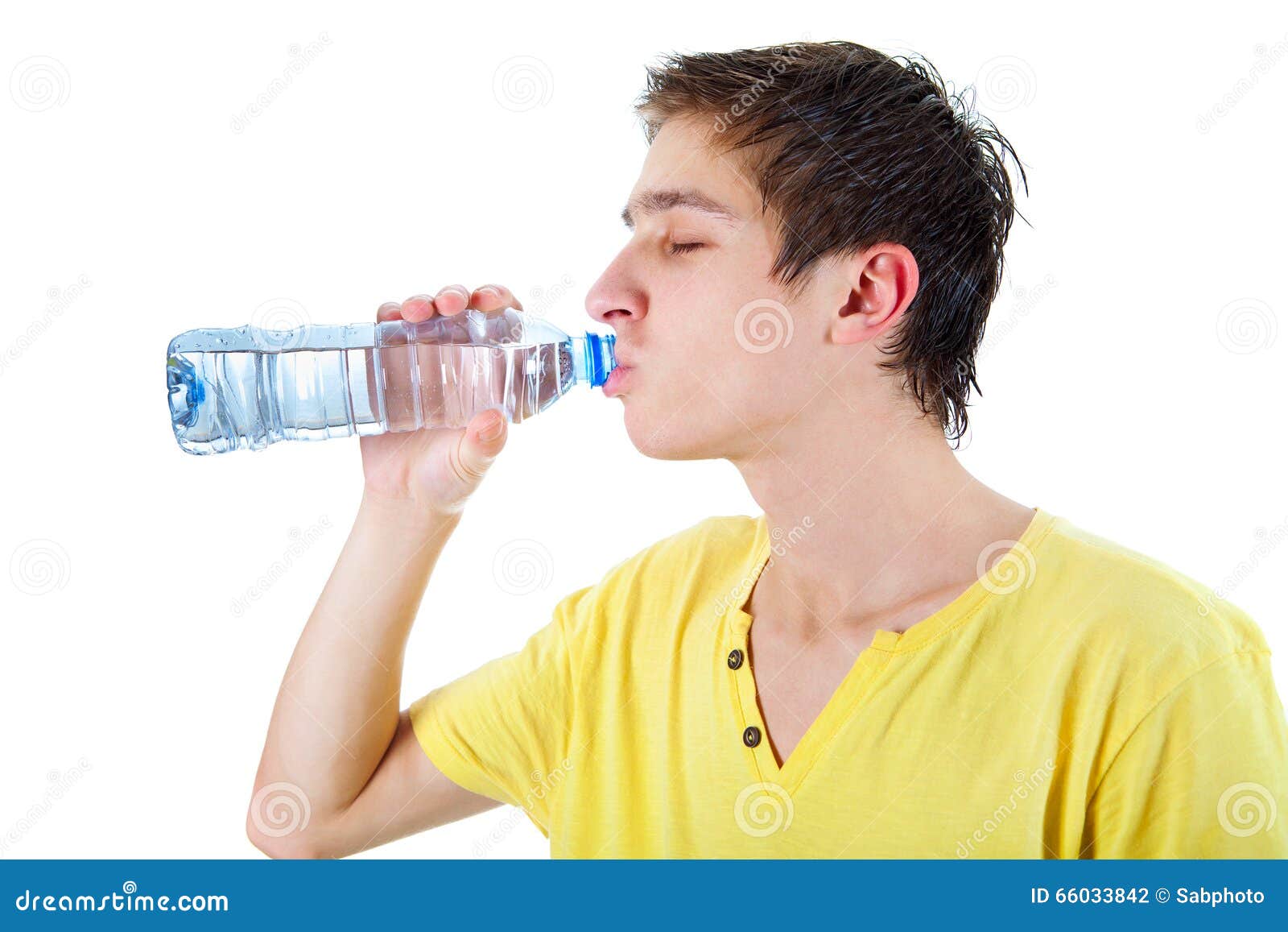 Young Man with the Water stock photo. Image of male, healthy - 66033842