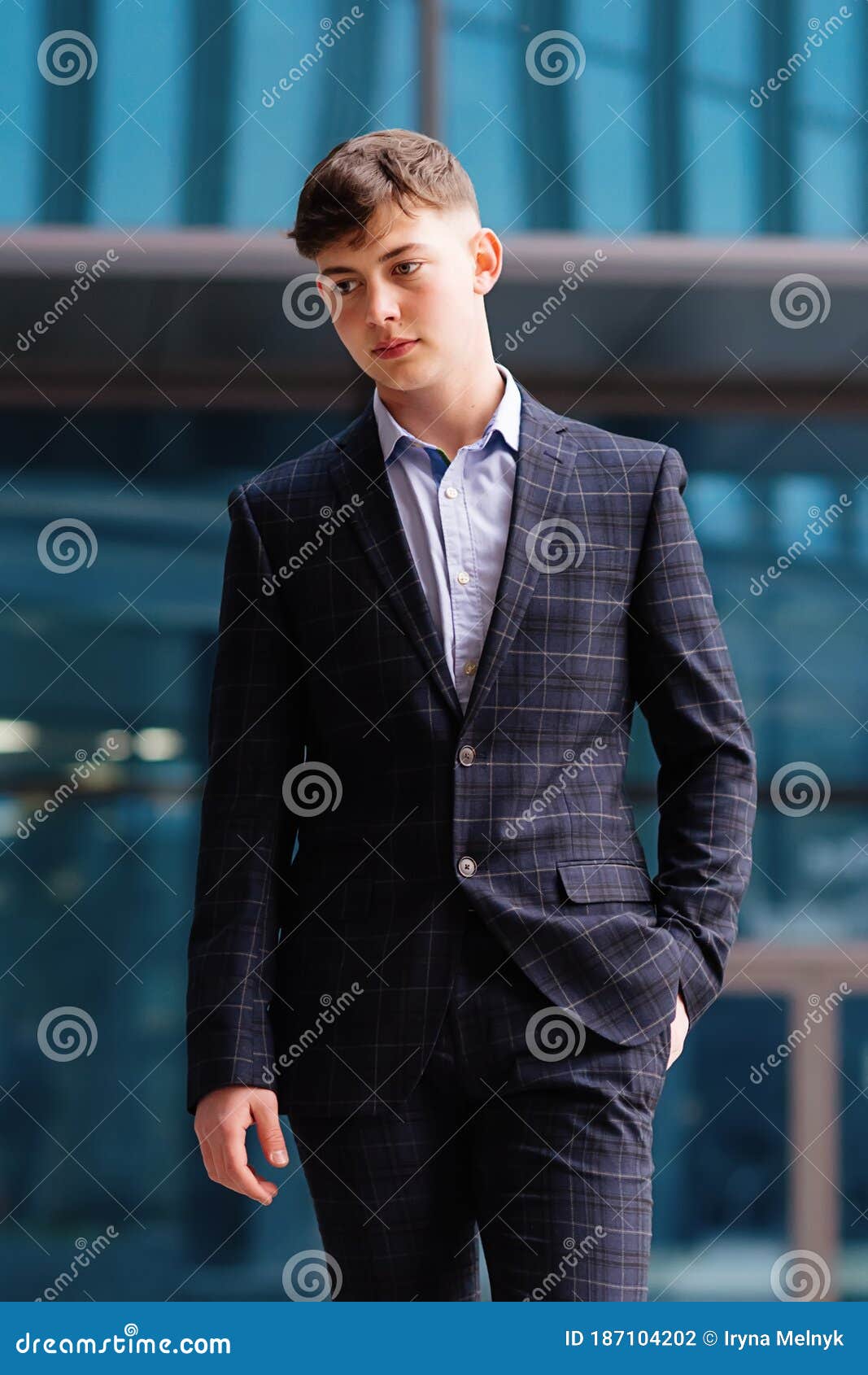 Young Man Wearing Smart Clothes in the City Stock Photo - Image of ...