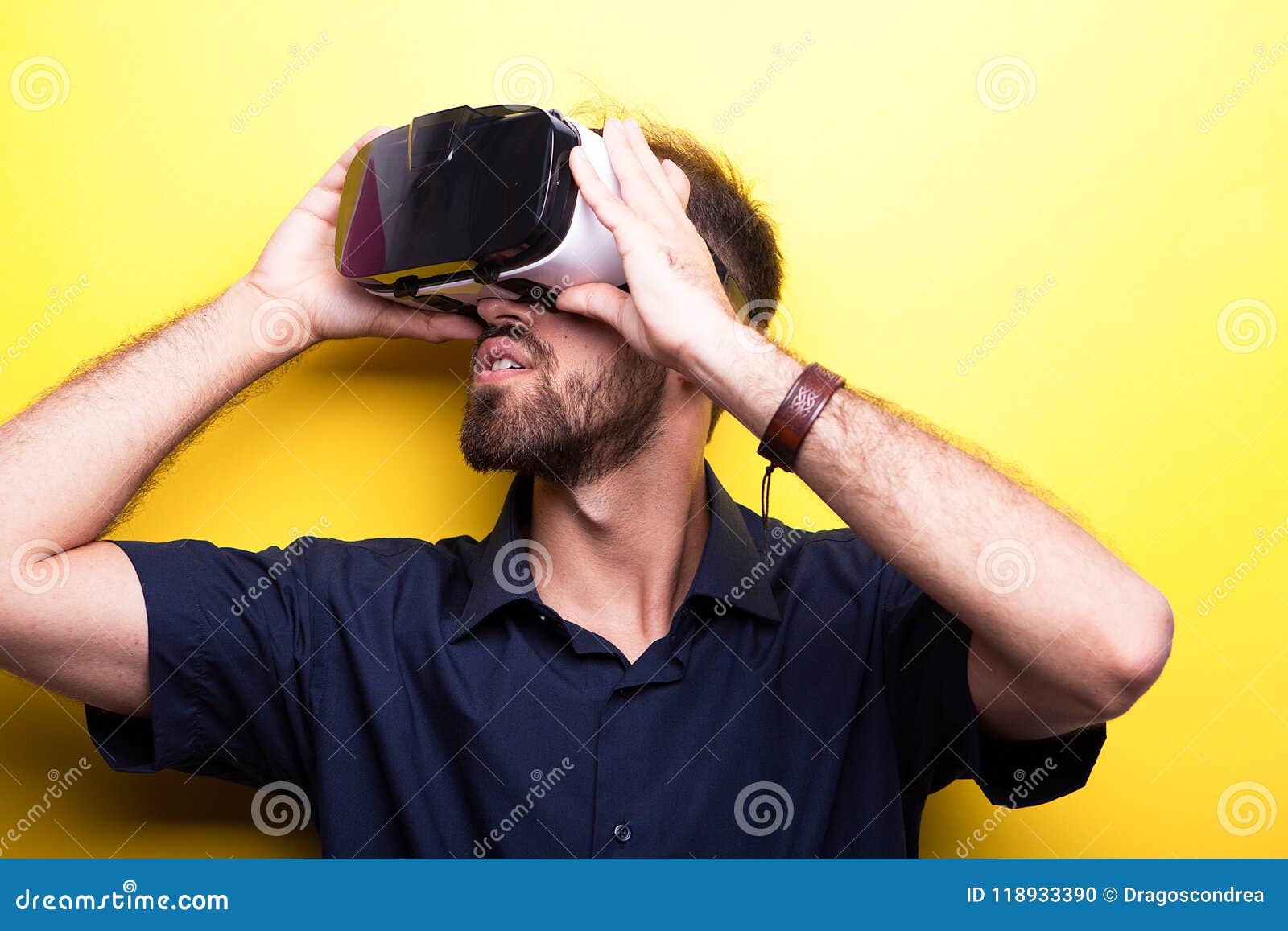 Young Man Wearing a Virtual Reality Headset Stock Photo - Image of ... Young Man Wearing a Virtual Reality Headset Stock Photo - Image of ...