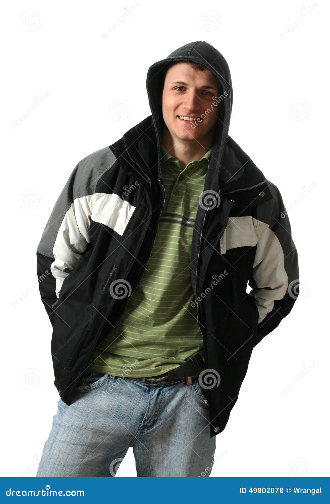 Young Man in Winter Clothes Stock Photo - Image of cold, shirt: 49802078