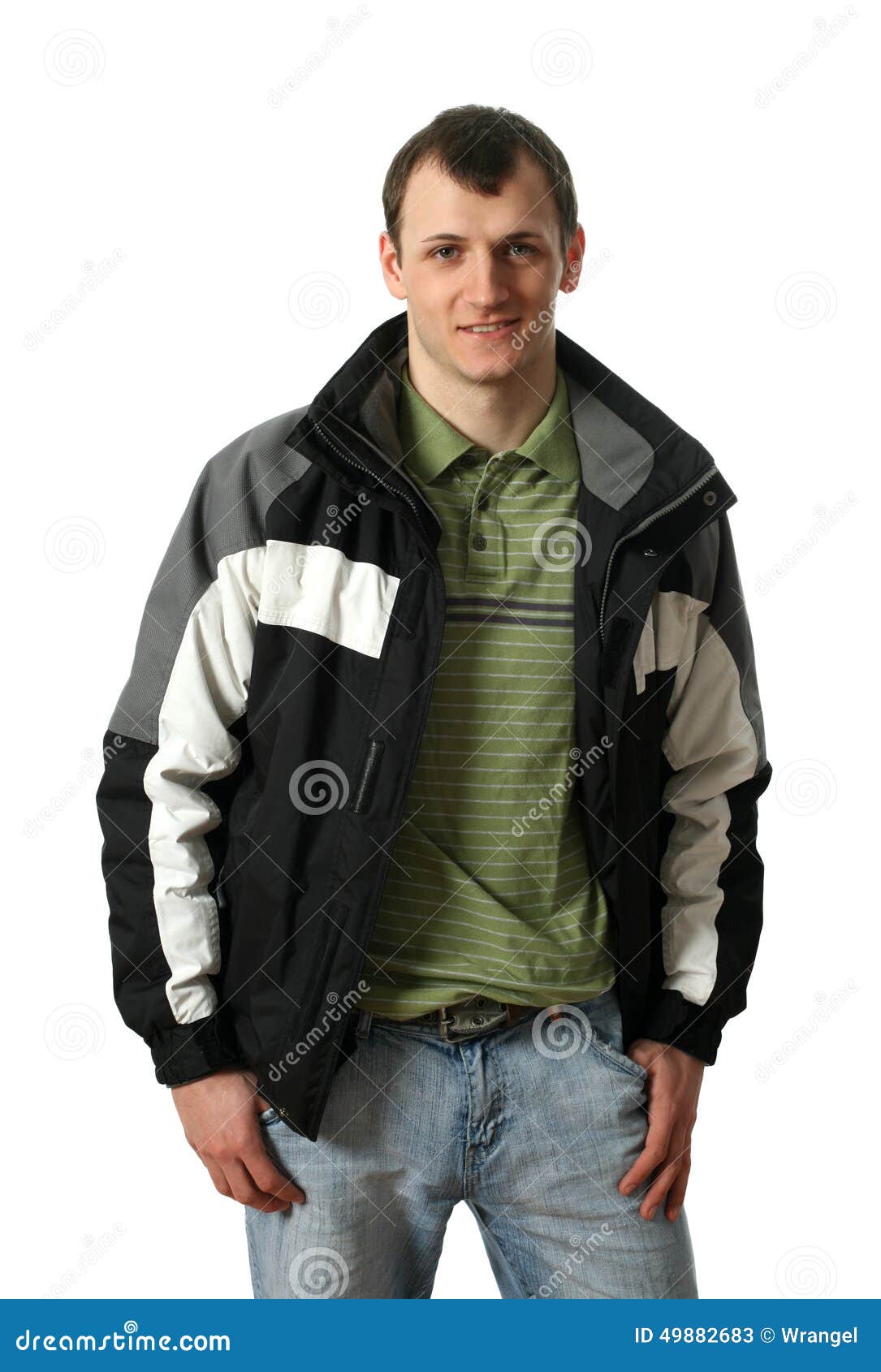 Young Man in Winter Clothes Stock Image - Image of people, outside ...