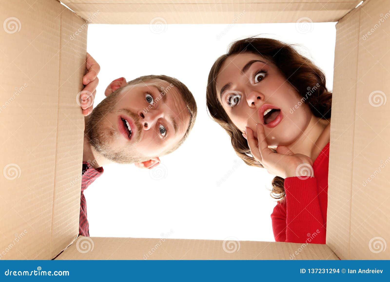 Young man and woman stock photo. Image of adult, expression - 137231294
