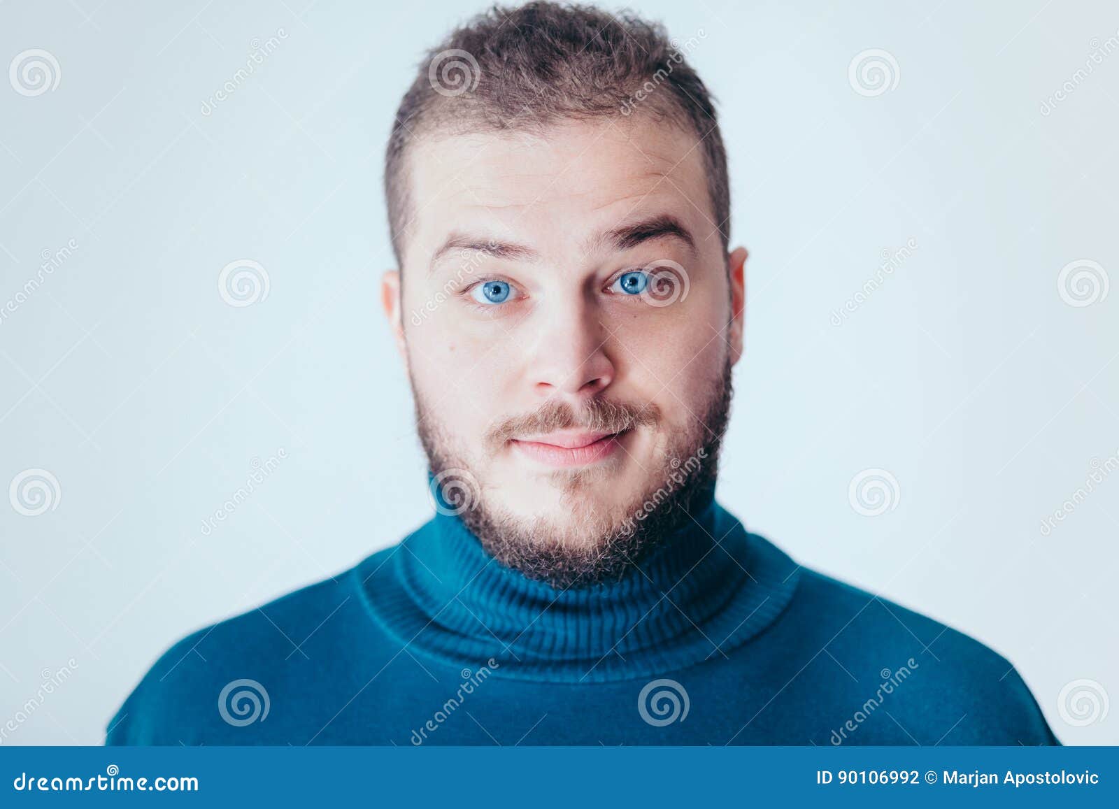 Young Man with a Wondering Face Stock Photo - Image of hand, facial ...