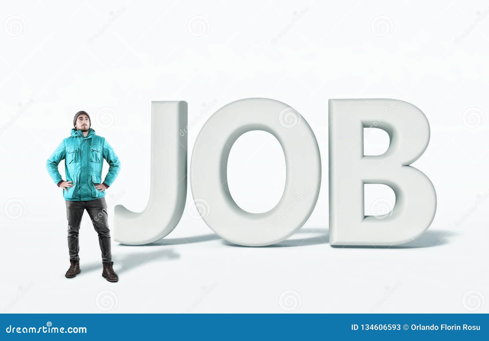 The young man and word stock illustration. Illustration of icon - 134606593