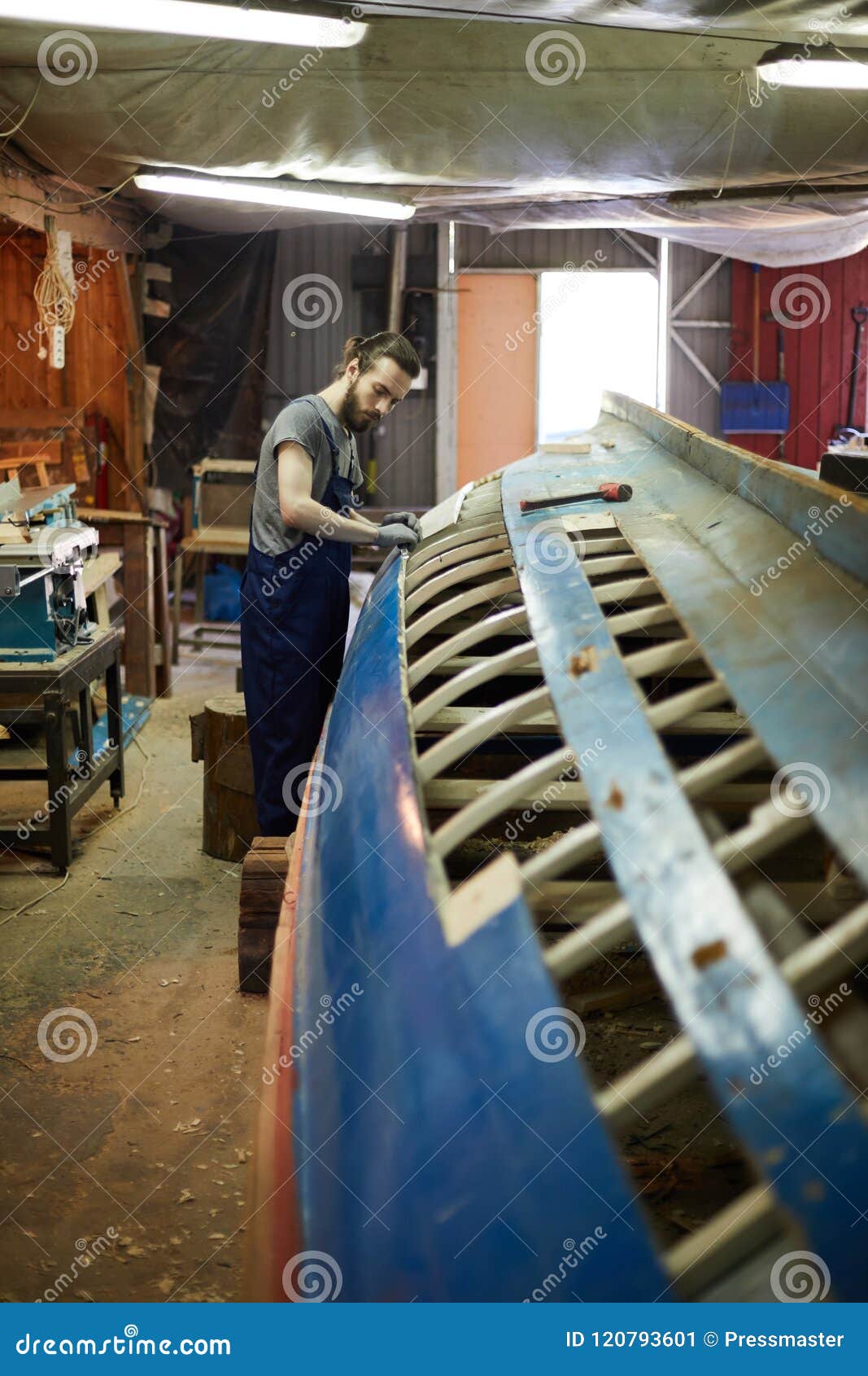 Building ship stock image. Image of carpenter, service - 120793601