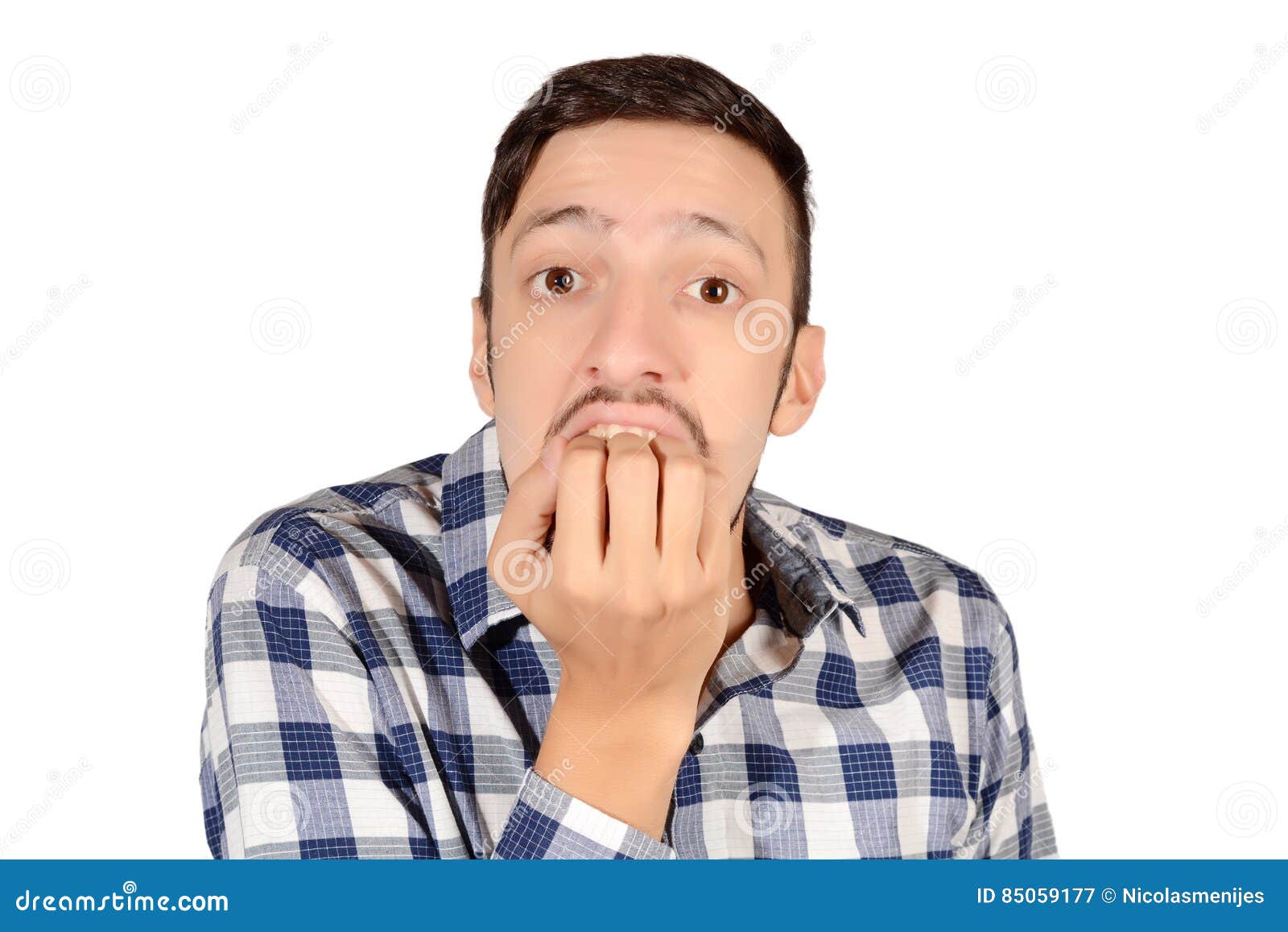 Young man worried. stock image. Image of male, anxious - 85059177