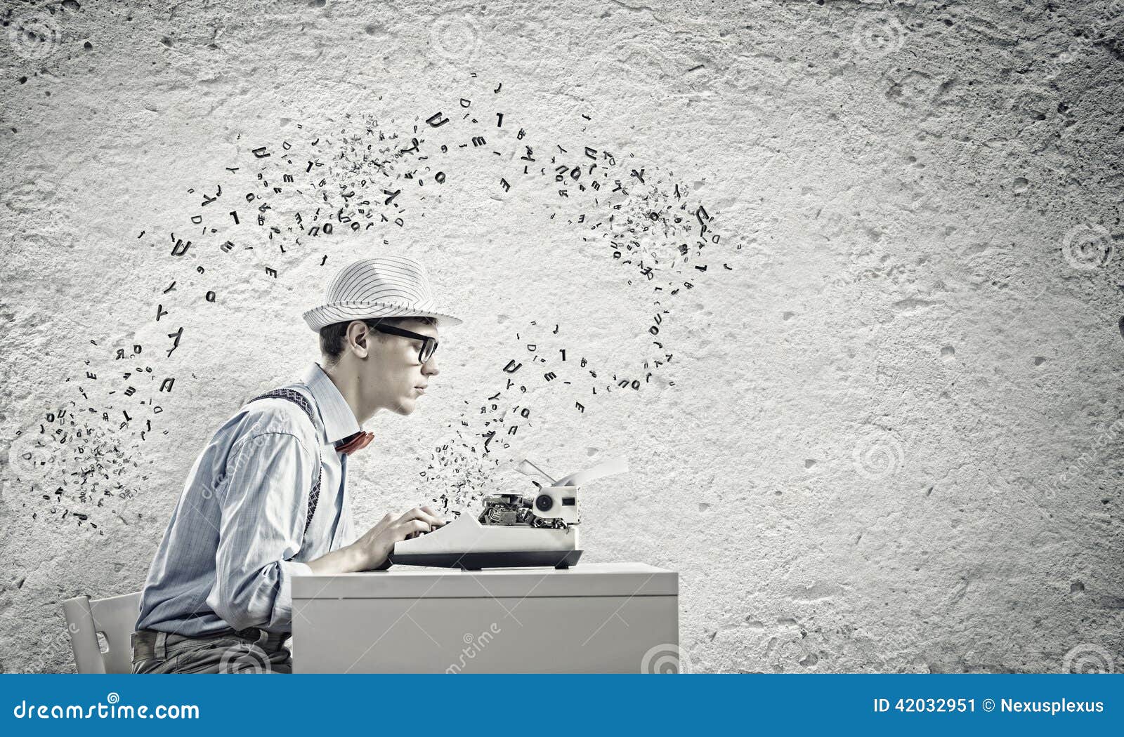 Young man writer stock image. Image of culture, concept - 42032951