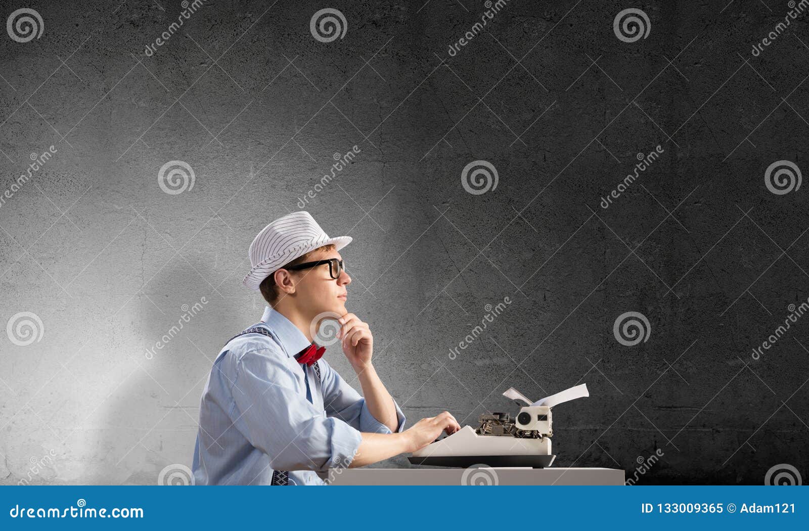 Creative Inspiration of Young Writer. Stock Image - Image of author ...