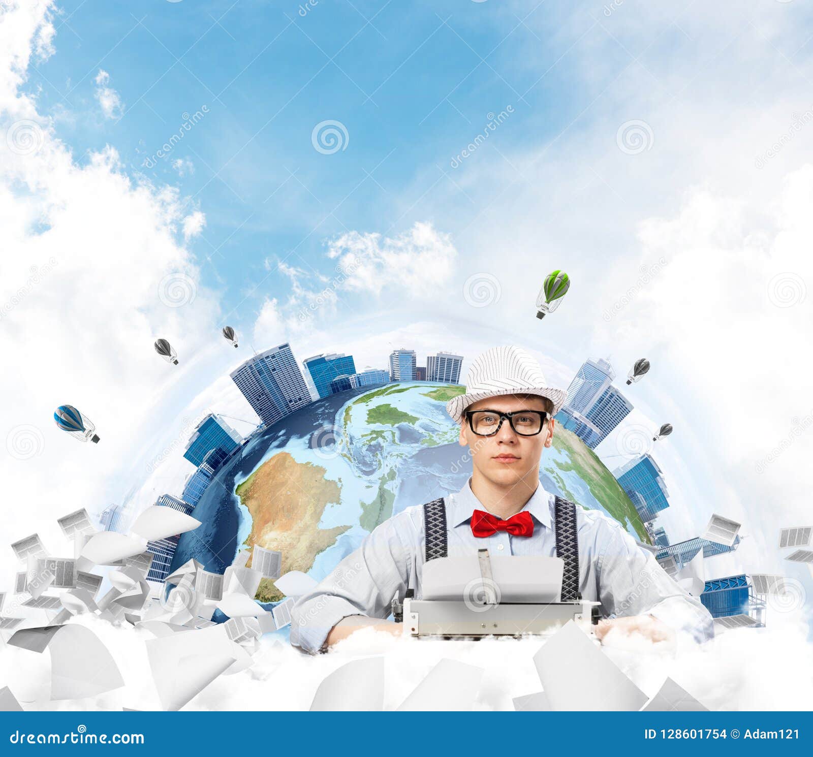 Creative Inspiration of Young Writer. Stock Photo - Image of adult ...