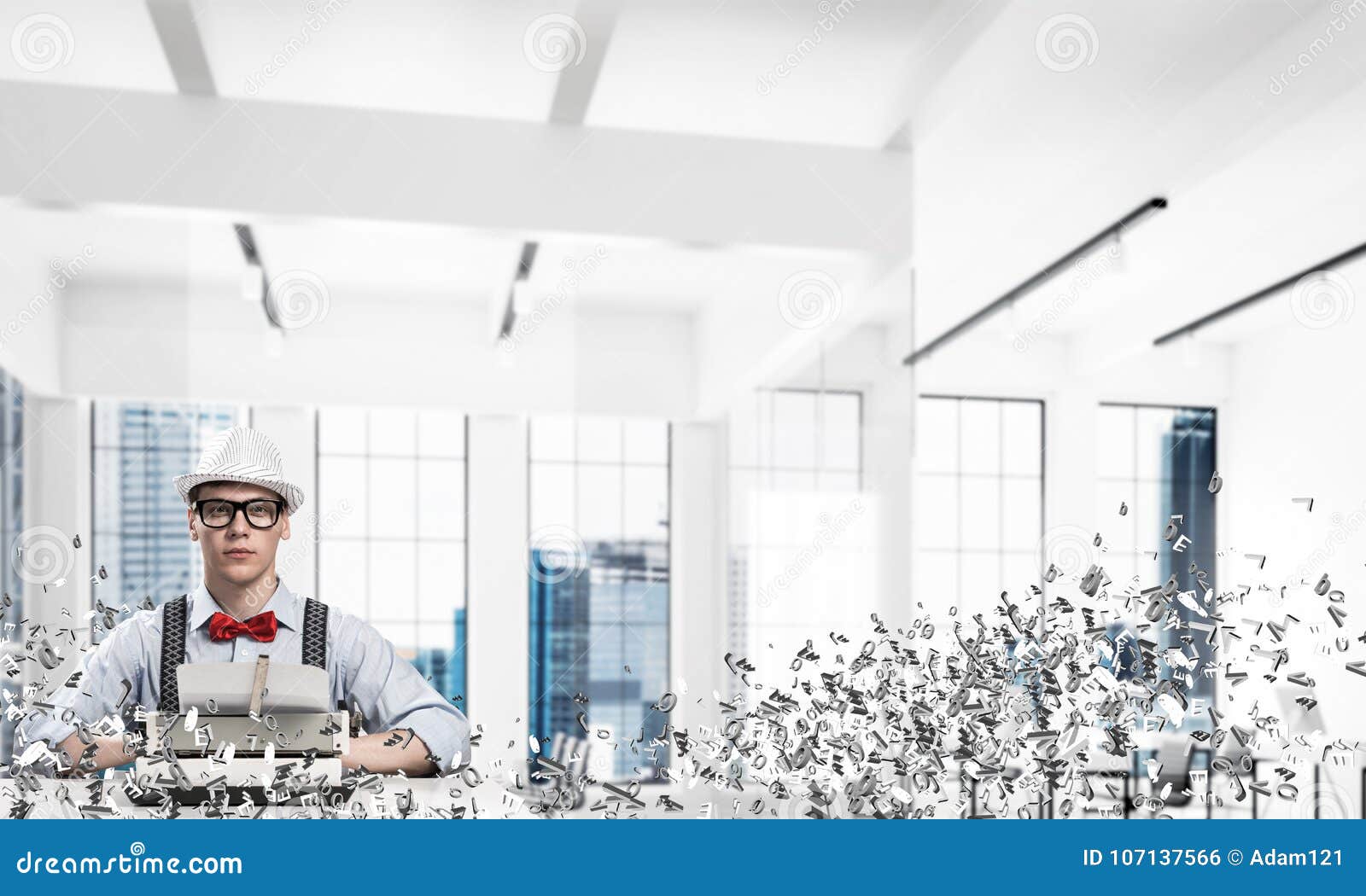 Creative Inspiration of Young Writer. Stock Photo - Image of author ...