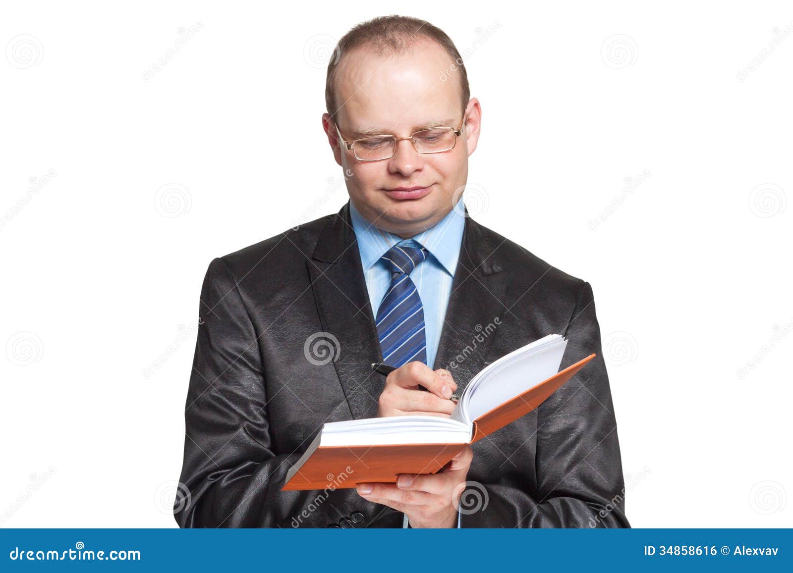Young Man Writes Something in the Diary Stock Photo - Image of person ...
