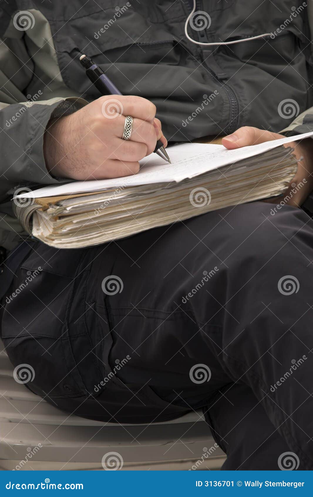 Young man writing stock image. Image of fingers, glasses - 3136701