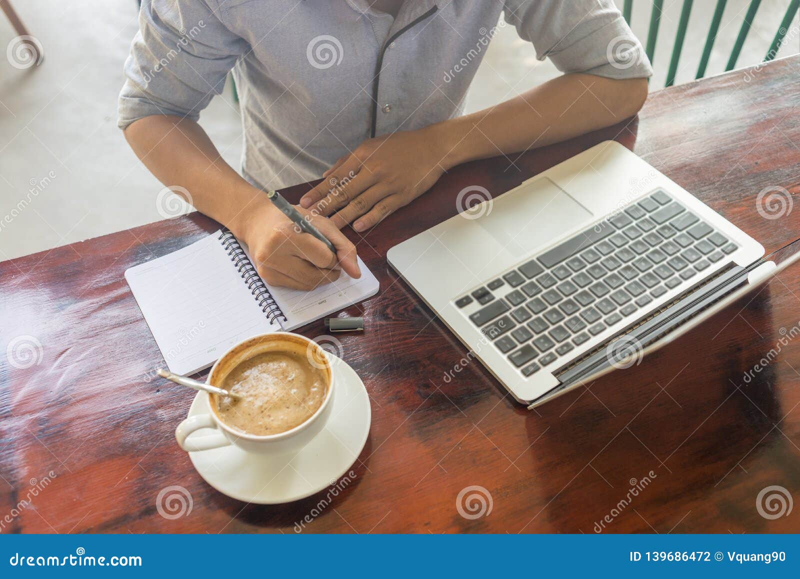 Young Man Writing into Notes Stock Photo - Image of planning, author ...