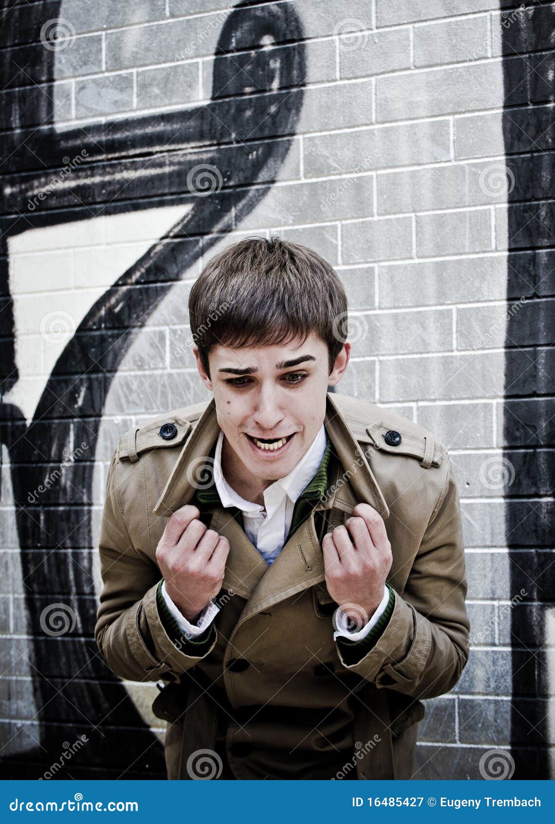Young Man Yelling stock image. Image of human, hair, expression - 16485427