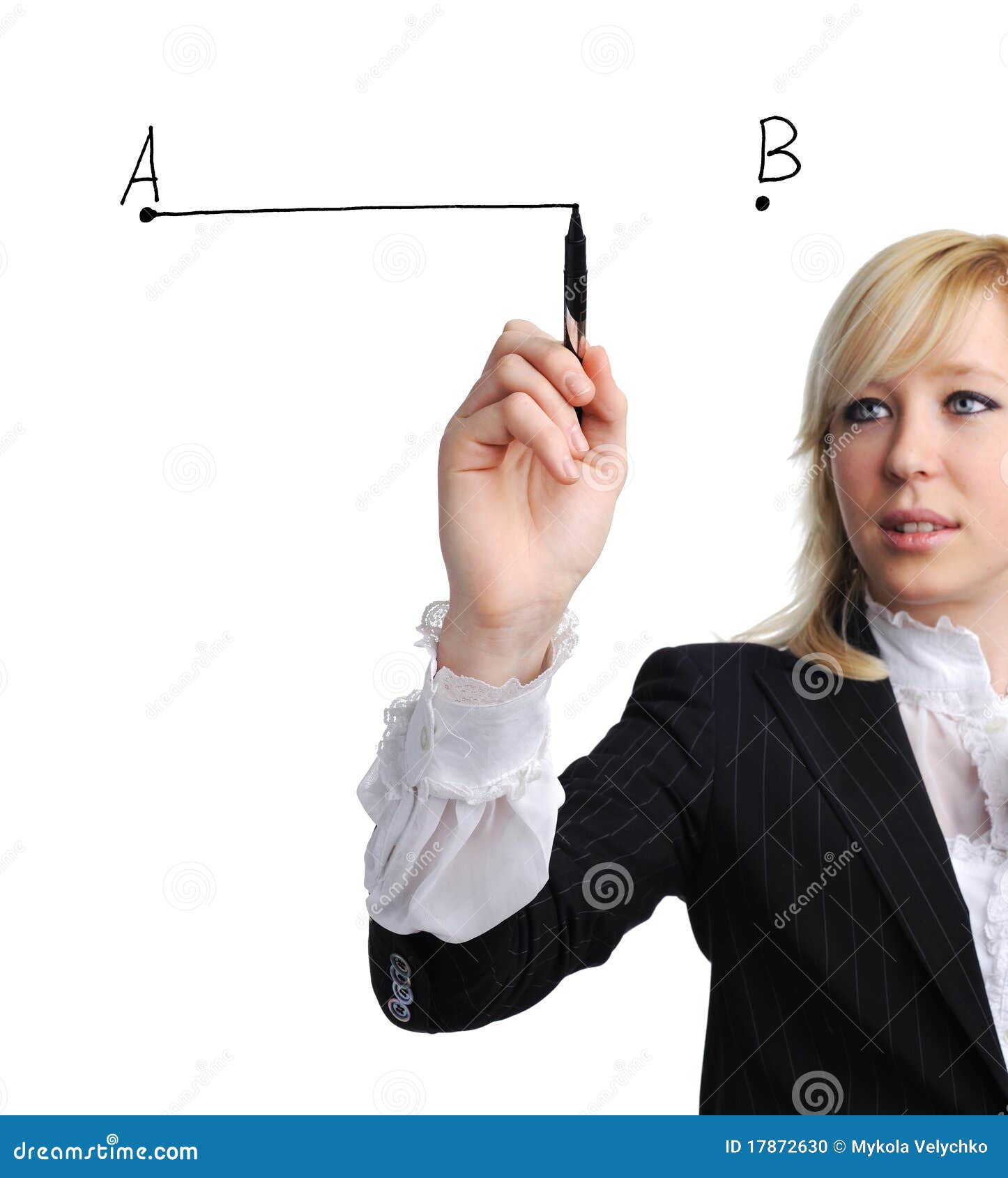 Young manager stock photo. Image of female, adult, sign - 17872630