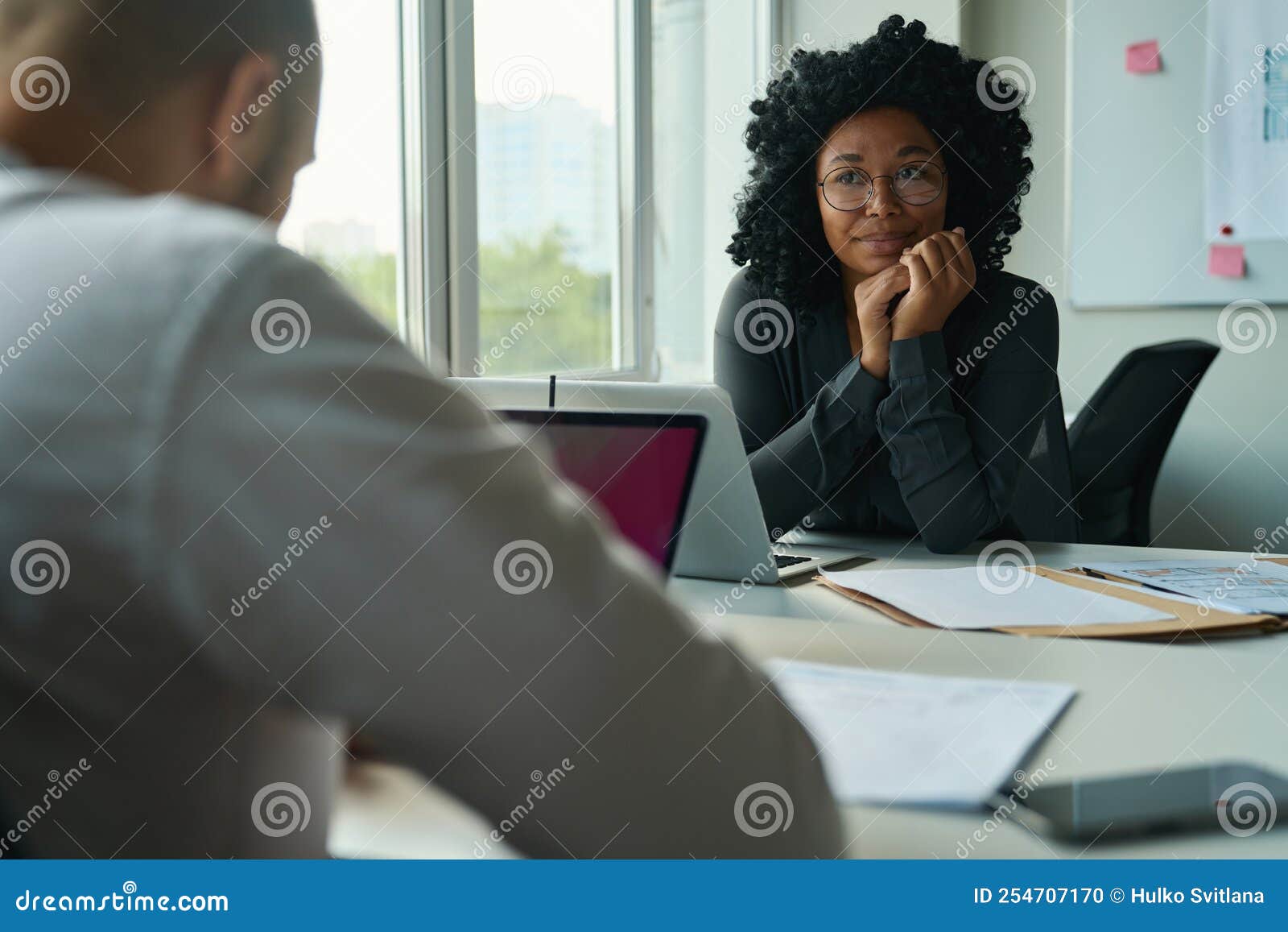 Young Managers Working in a Modern Office Stock Photo - Image of ...