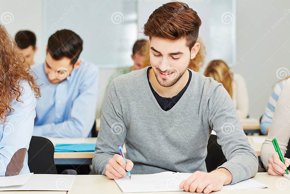 Mann taking screening test stock image. Image of academy - 29787635