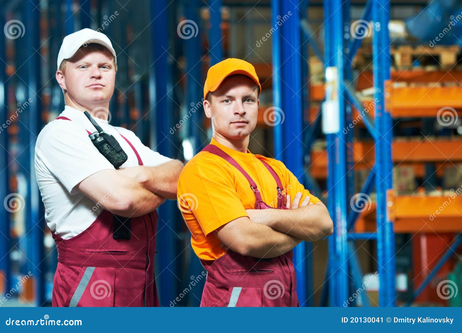 Young Manual Workers in Warehouse Stock Image - Image of logistics ...