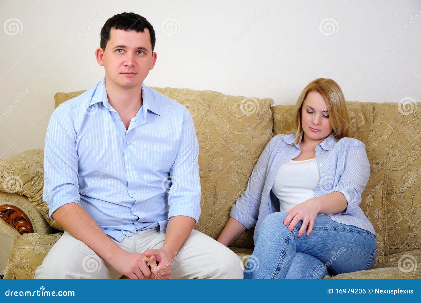 Young Married Couple at Odds Stock Photo - Image of caucasian, despair ...