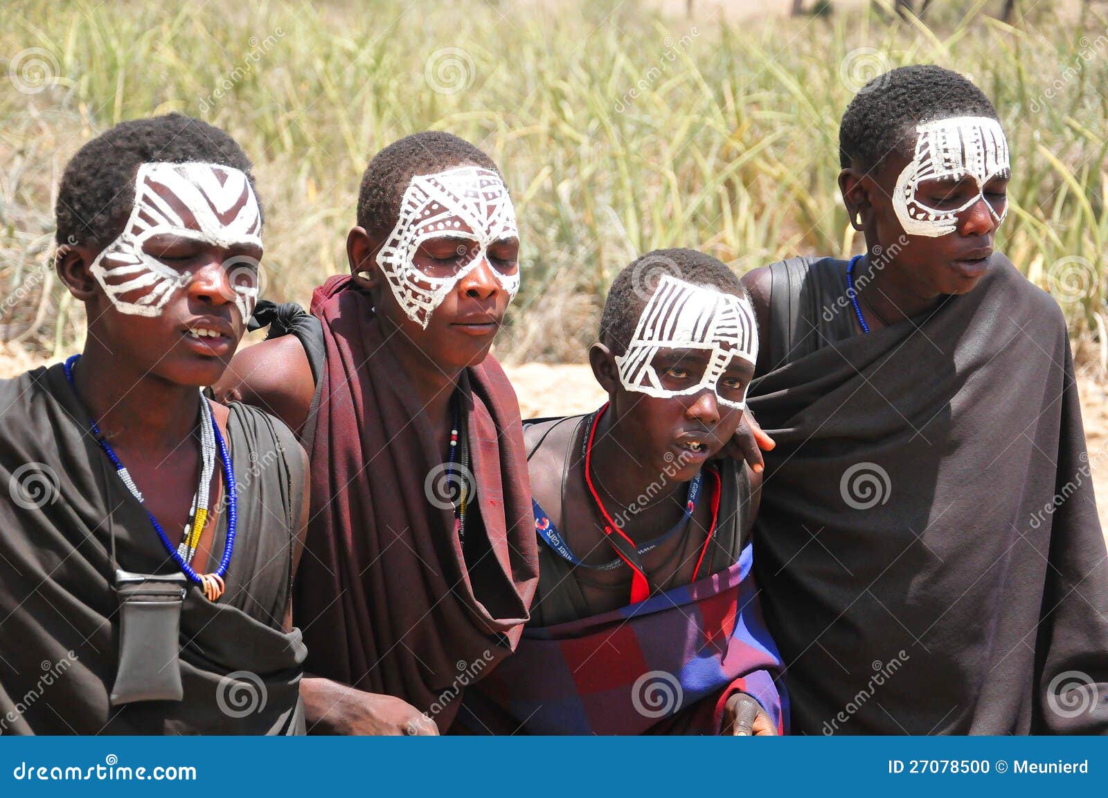 Young Masai men editorial image. Image of africa, human - 27078500
