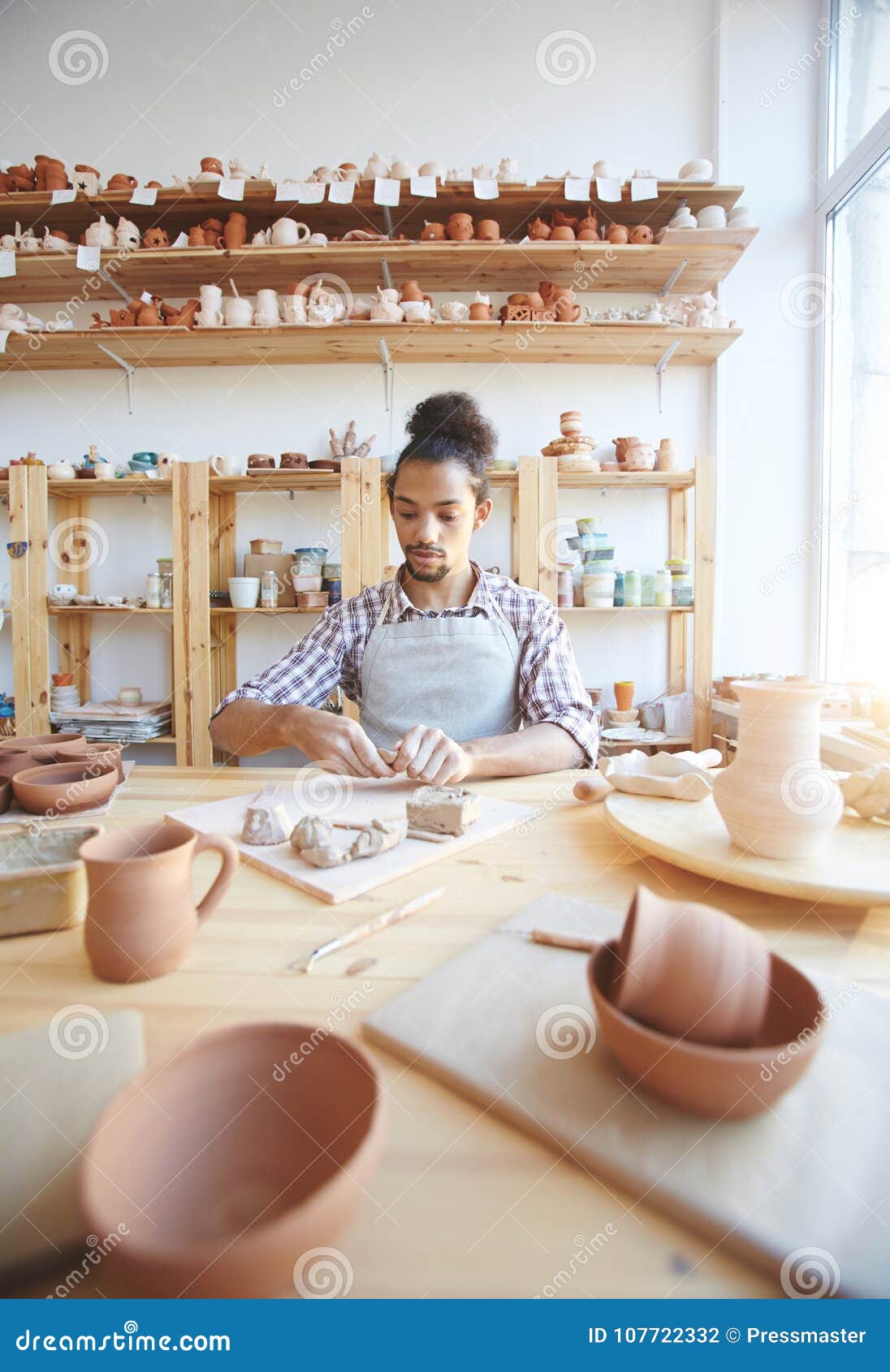 Craftsman at work stock photo. Image of small, young - 107722332