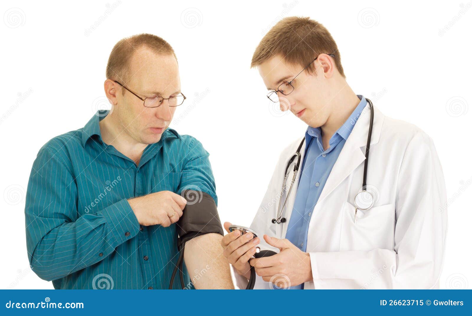 Young Medical Doctor Examines Patient Stock Image - Image of ...