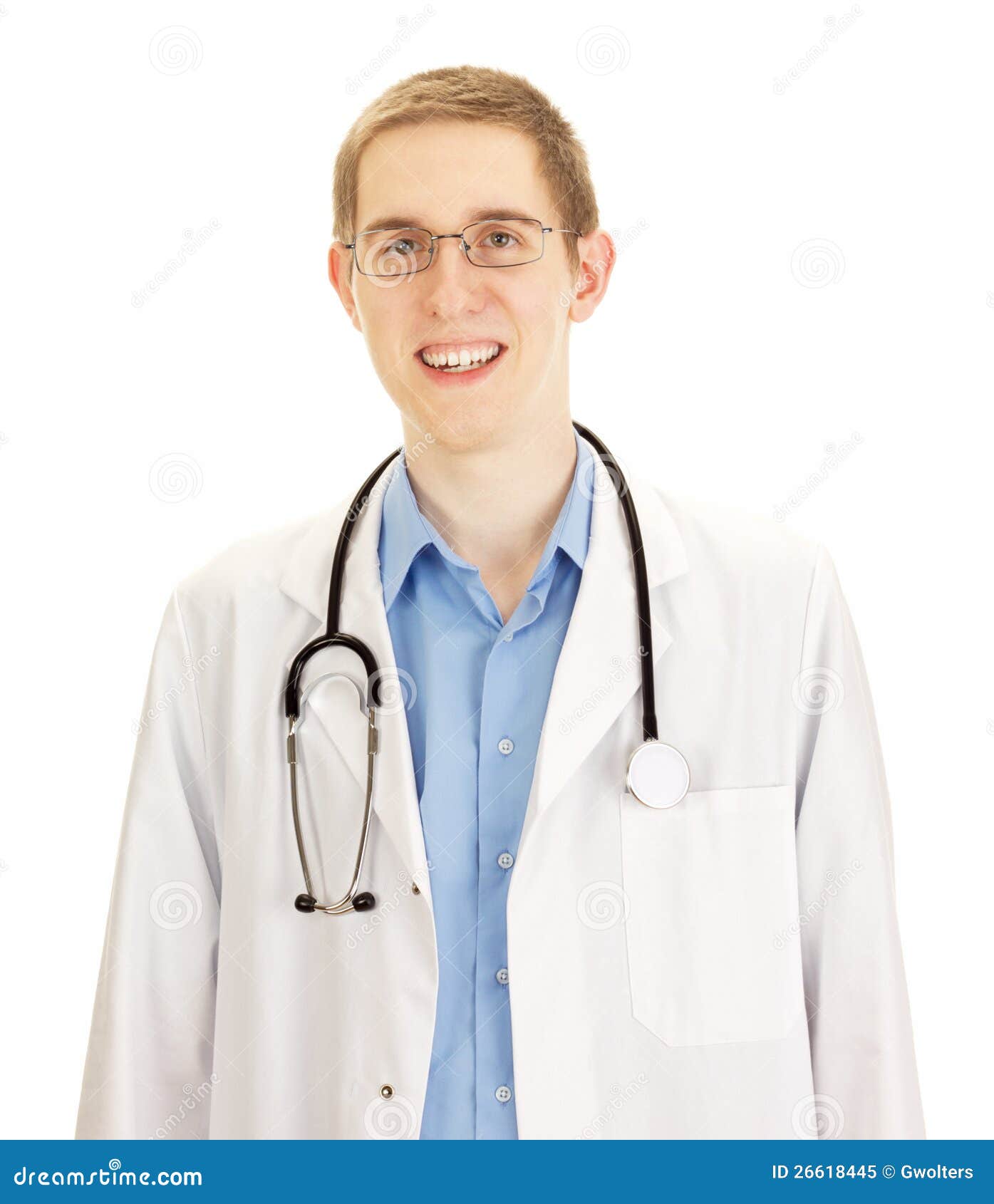 A Young Medical Doctor Smiling Stock Image - Image of consultant ...