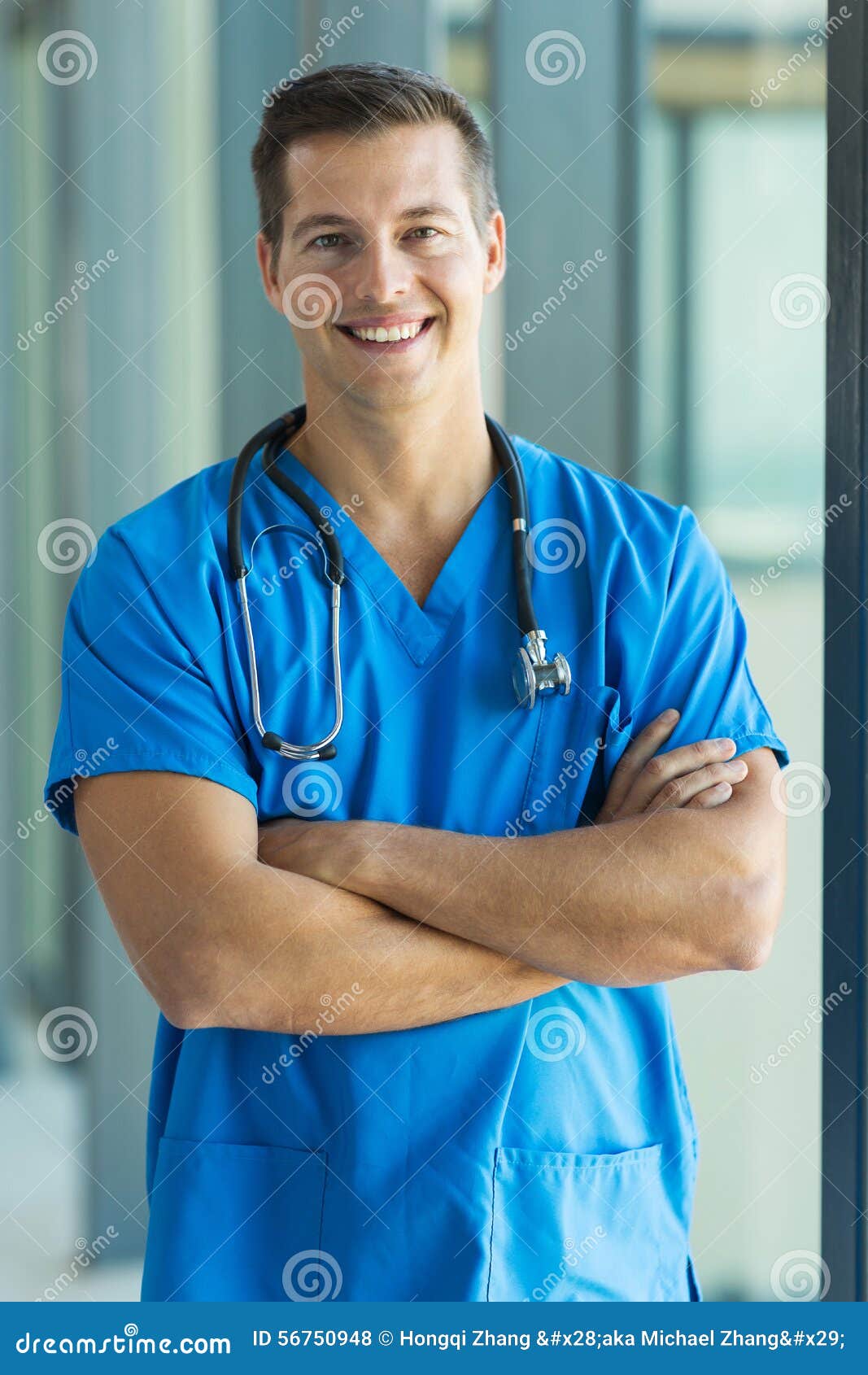 Young medical intern stock photo. Image of attractive - 56750948