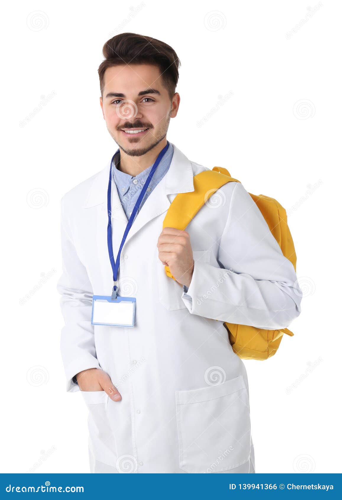 Young Medical Student with Backpack Stock Photo - Image of professional ...