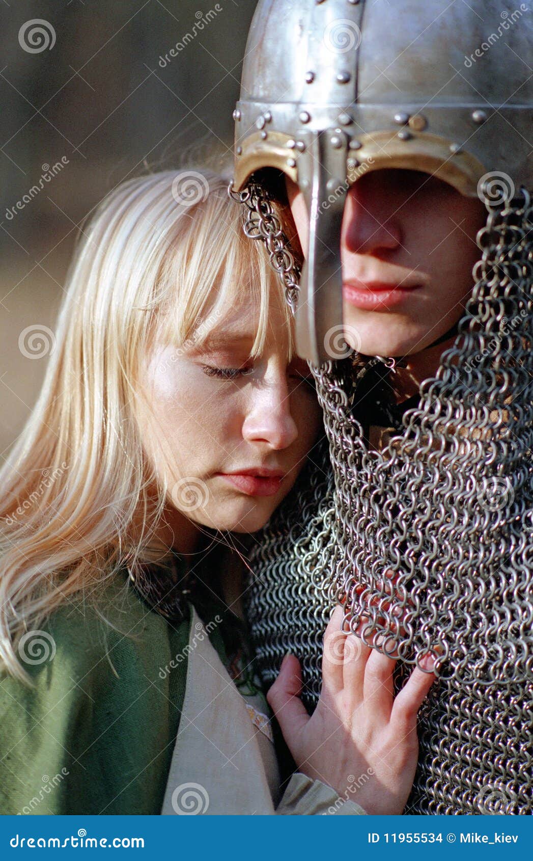 Young medieval couple stock photo. Image of human, protection - 11955534