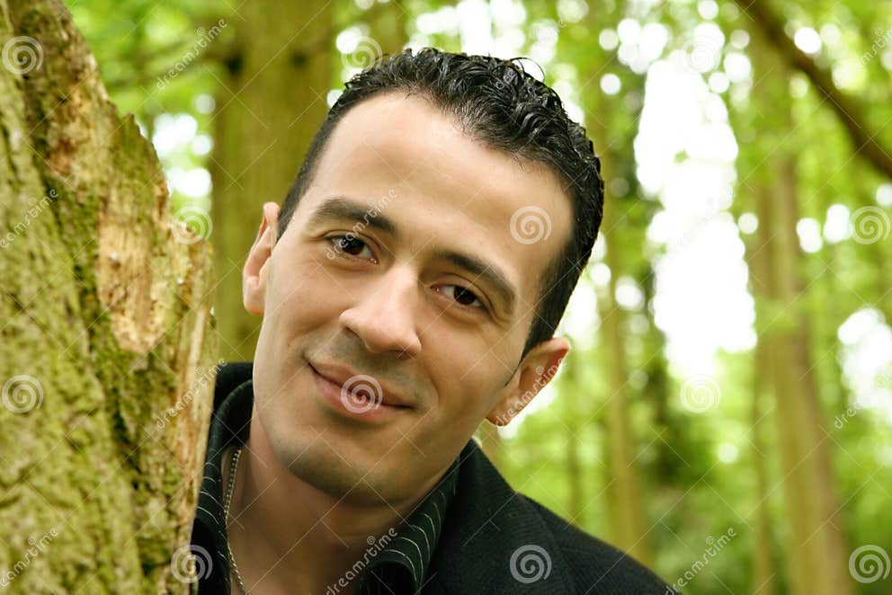 Young mediterranean man stock image. Image of attractive - 3524871
