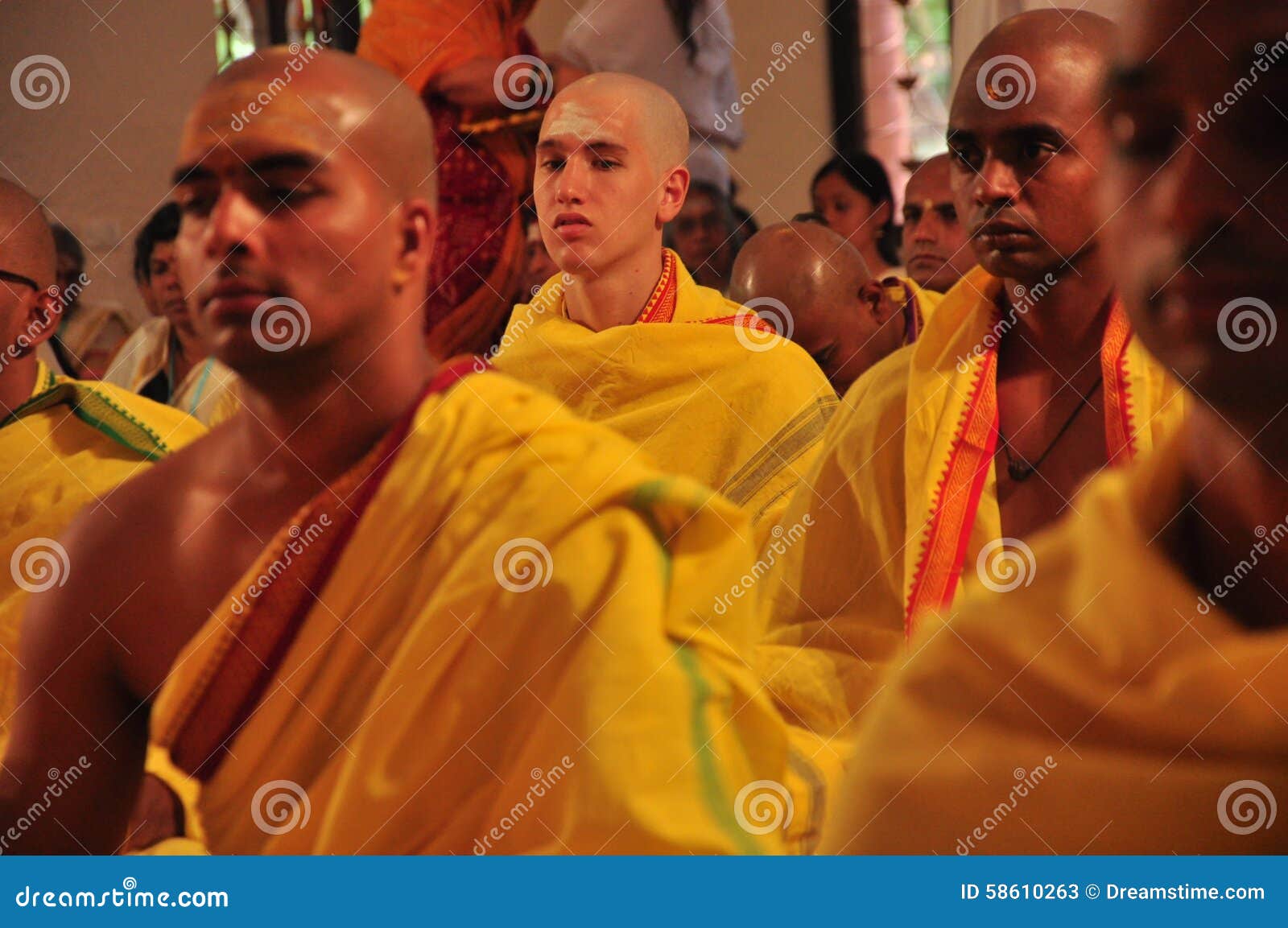 Young men being initiated editorial stock photo. Image of mantra - 58610263