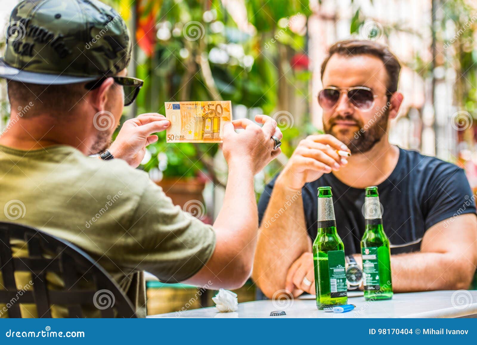 Counterfeit 50 euros stock photo. Image of fake, euro - 98170404