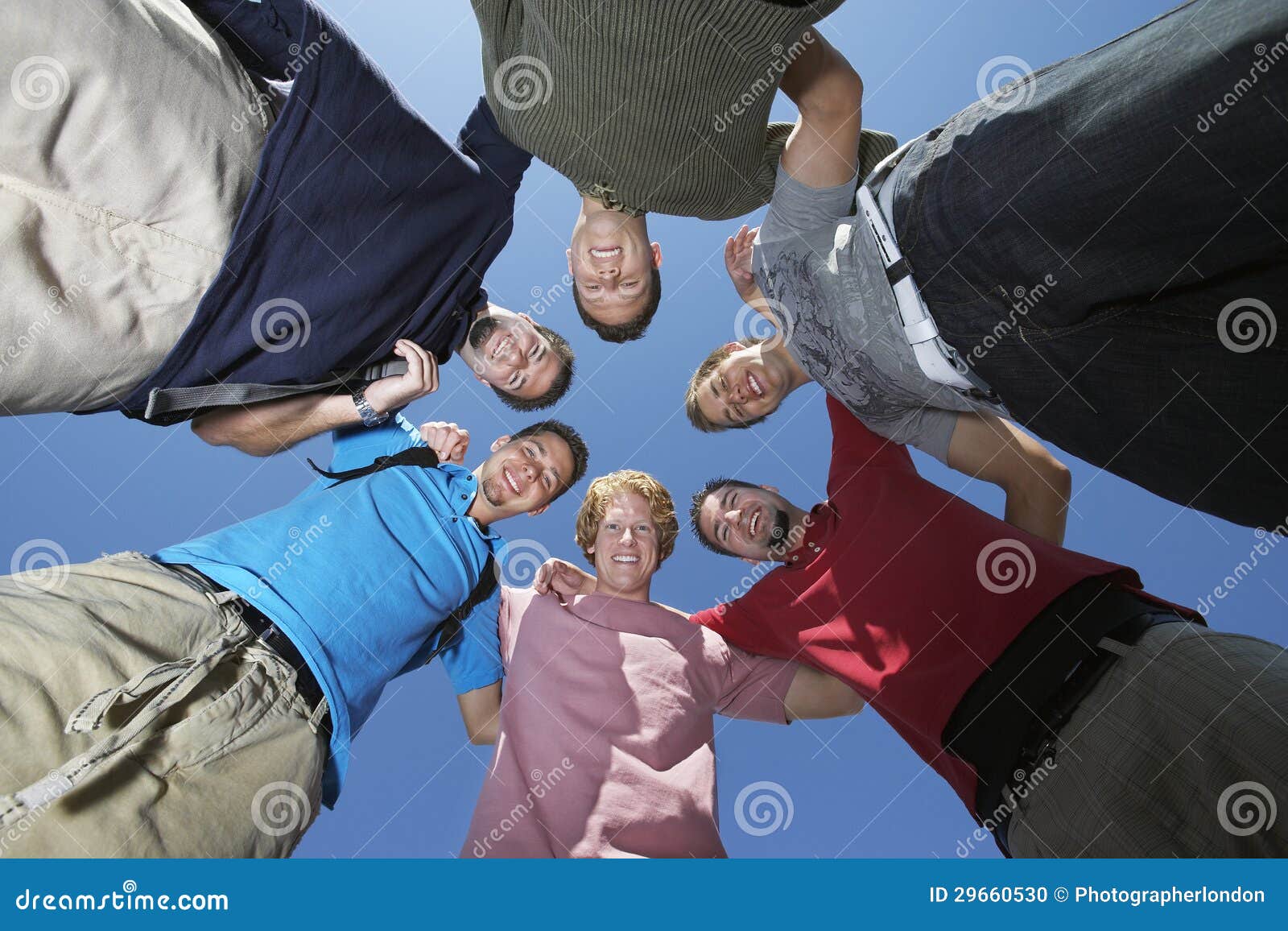 Young Men in Circle stock photo. Image of handsome, multiethnic - 29660530