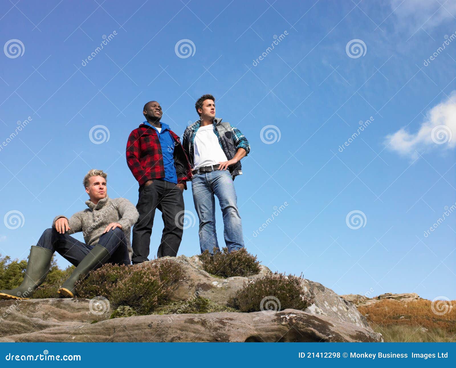 Young men in the country stock photo. Image of landscape - 21412298