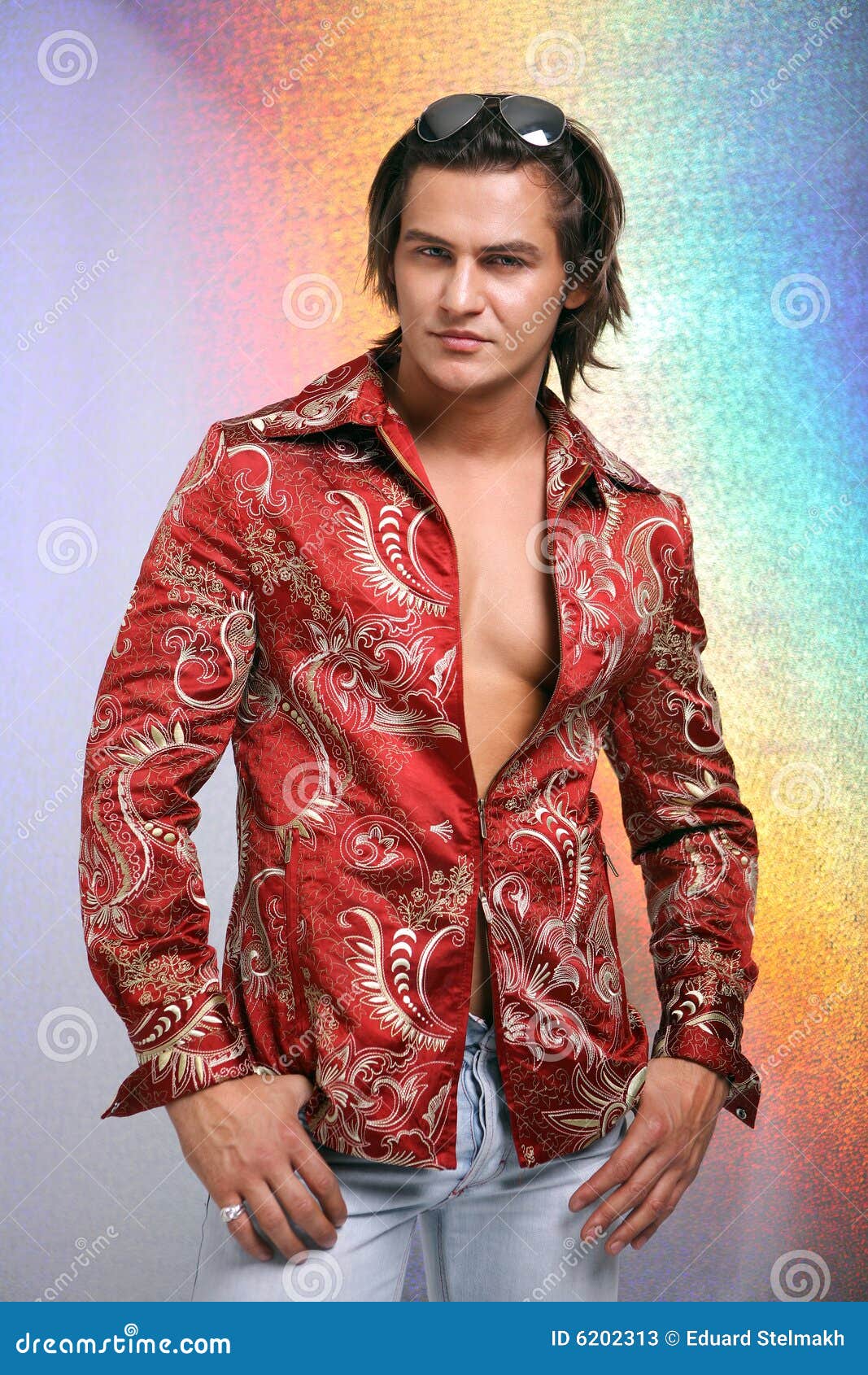 Young Men Dressed In A Red Shirt And Jeans Stock Image - Image of ... Young Men Dressed In A Red Shirt And Jeans Stock Image - Image of ...