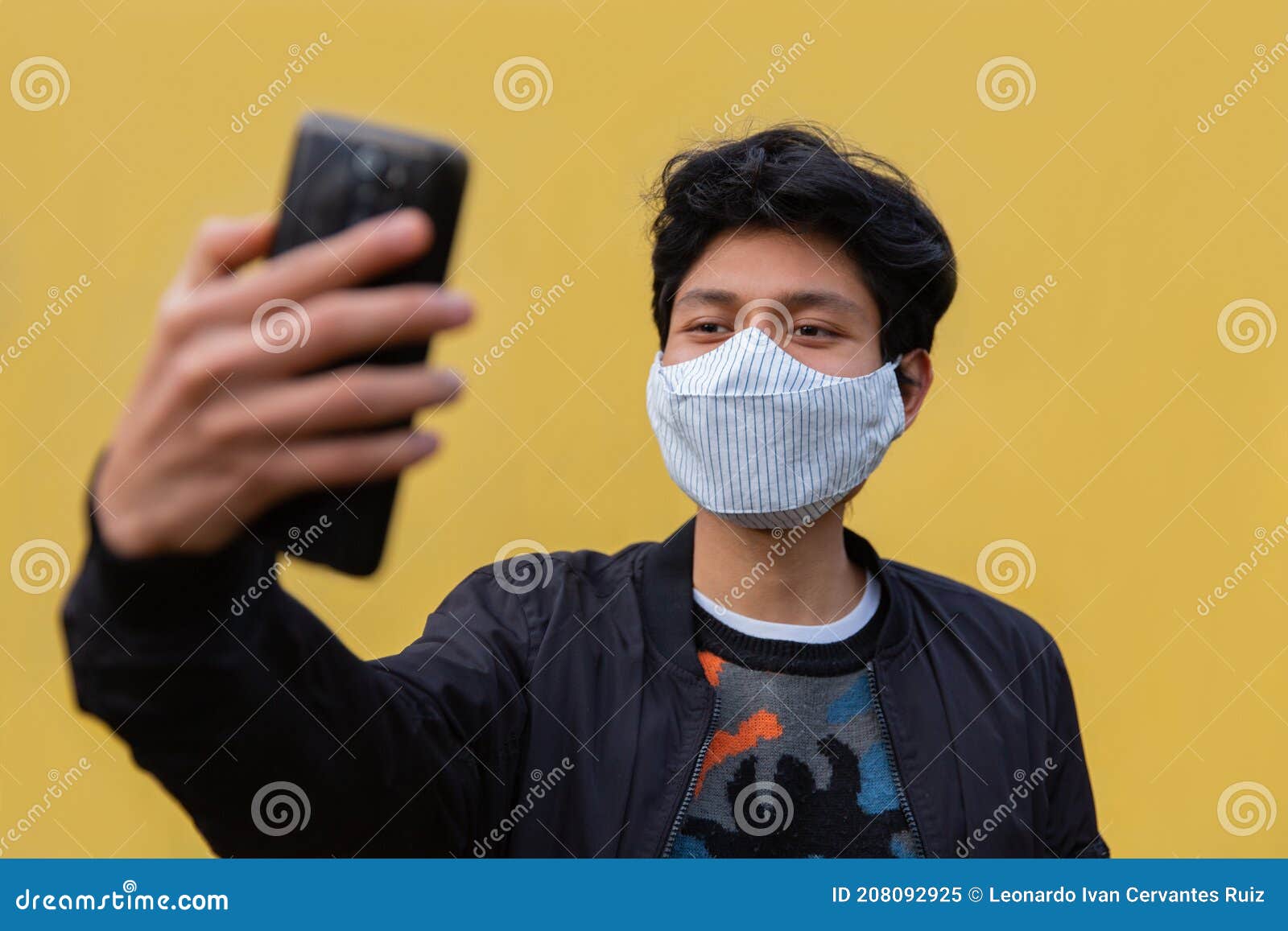 Young Men with Face Mask stock image. Image of mask - 208092925