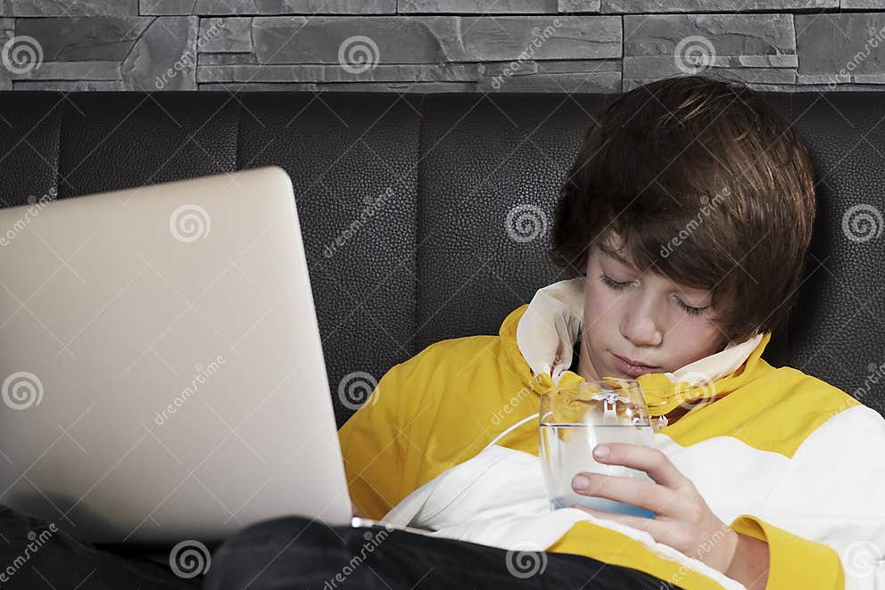 Young Men Fall Asleep while Learning Stock Photo - Image of adolescence ...