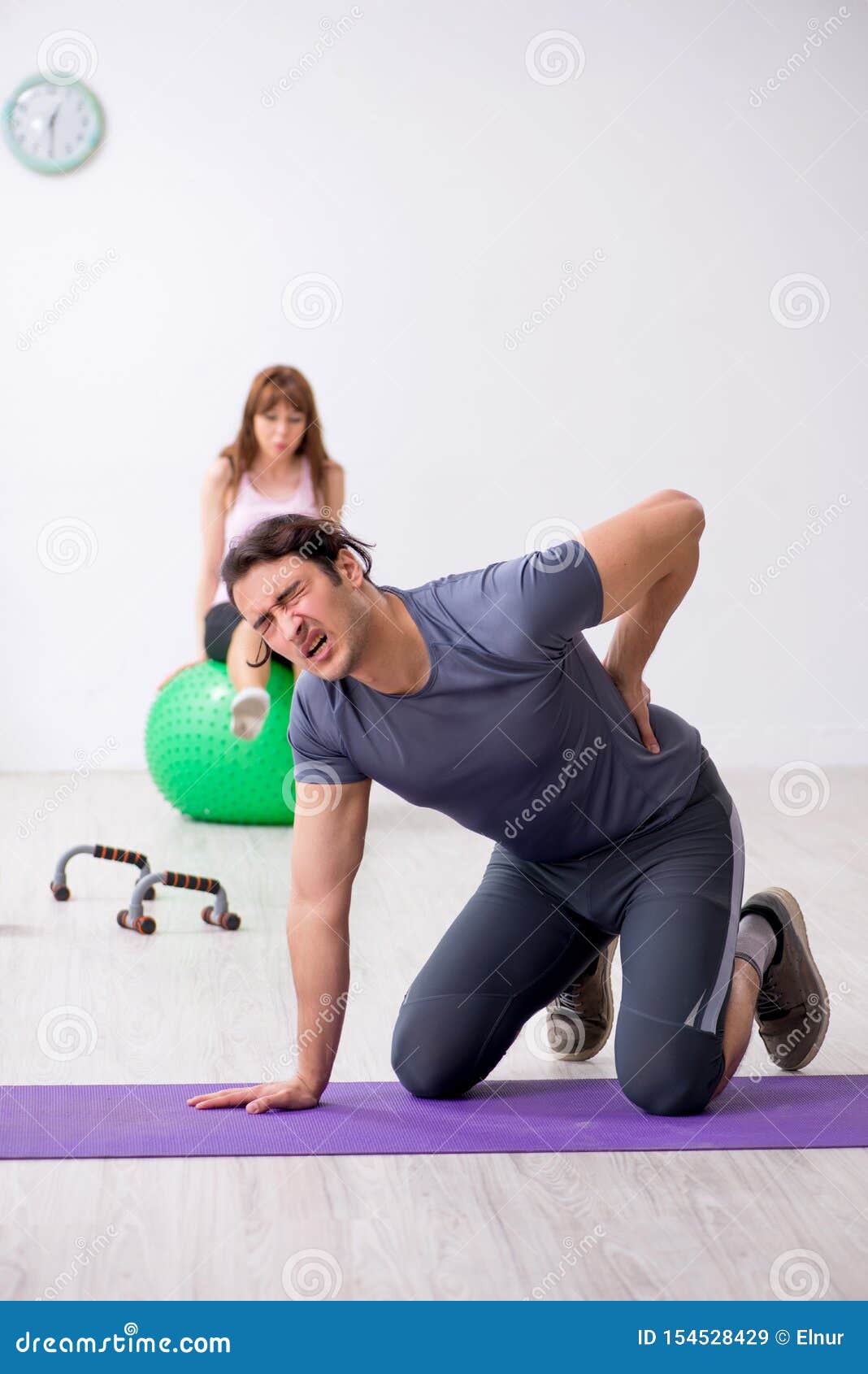 Young Man Feeling Bad during Training in First Aid Concept Stock Image ...