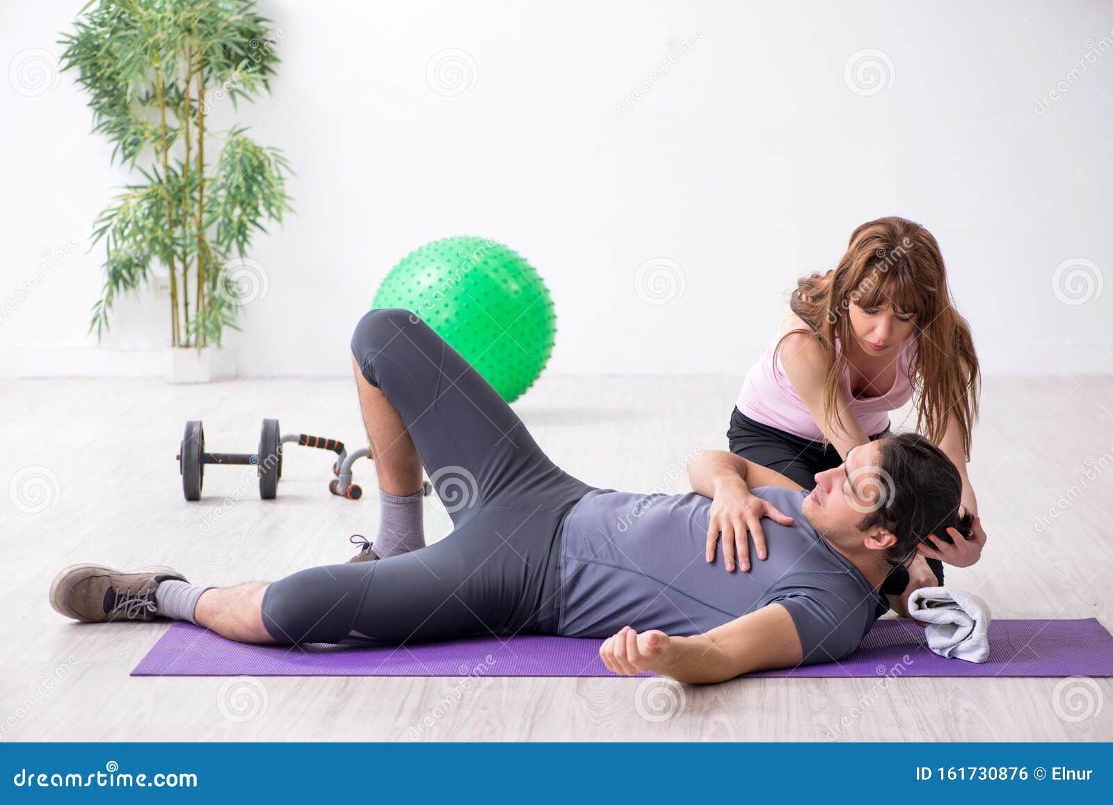 Young Man Feeling Bad during Training in First Aid Concept Stock Photo ...