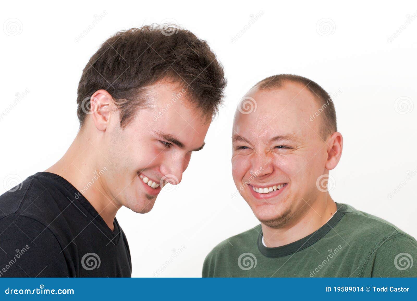Young Men Goofing Around Laughing Together Stock Photo - Image of ...