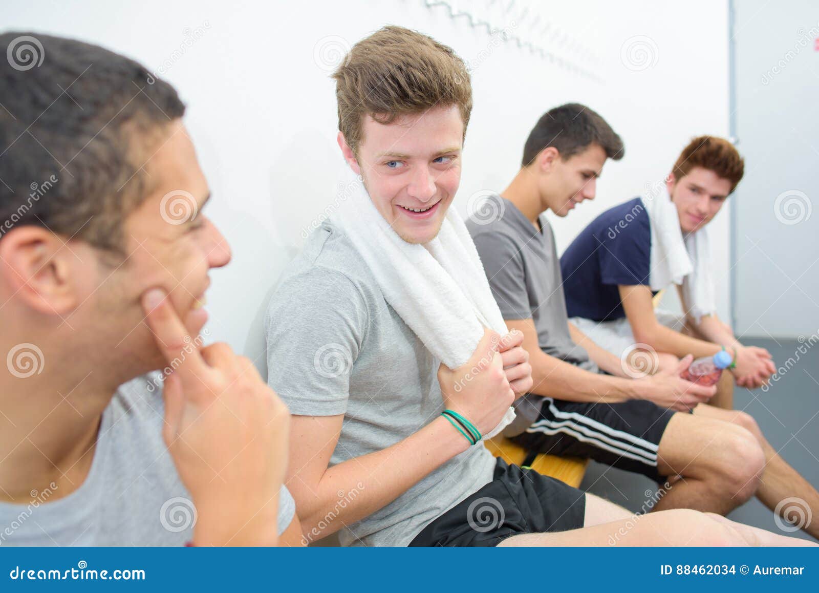 Young Men Having Conversation Stock Photo - Image of friends, handsome ...