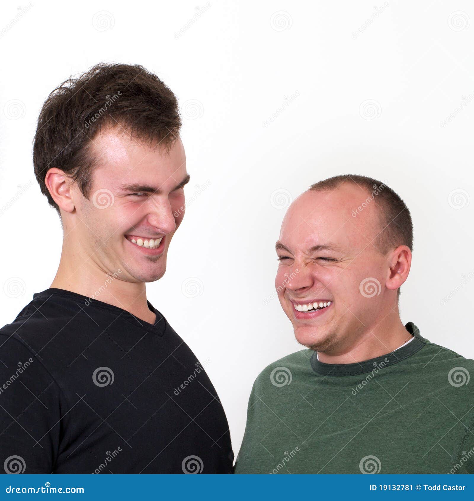Young Men Having Fun Being Silly Stock Image - Image of facial, camera ...