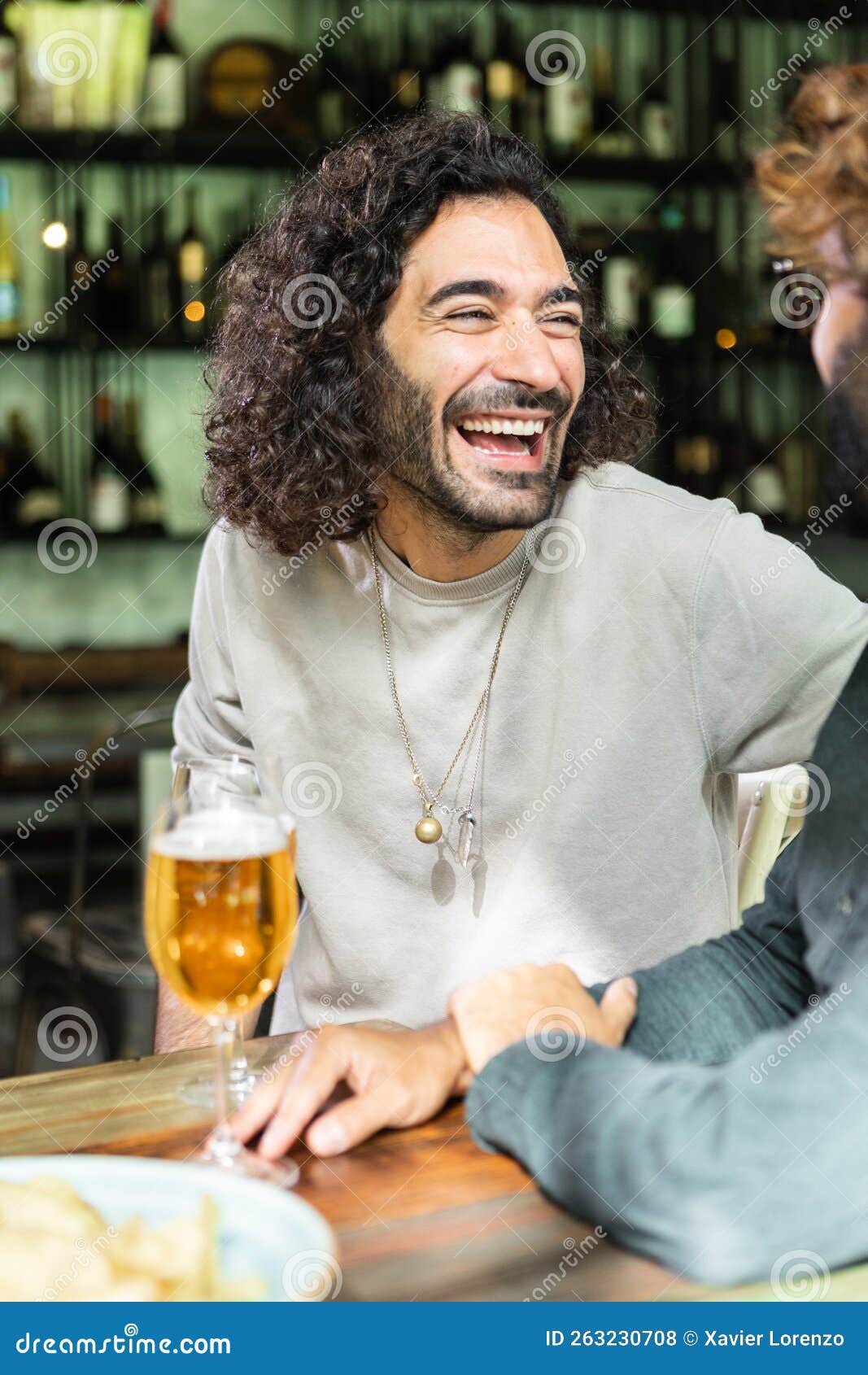 Young Men Having Fun Drinking Beer at Brewery Bar Stock Photo - Image ...