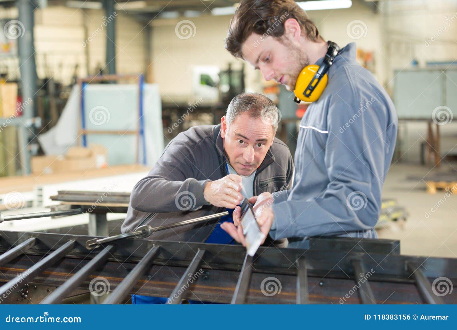 Young Man in Ironworks Training Course Stock Photo - Image of ironworks ...