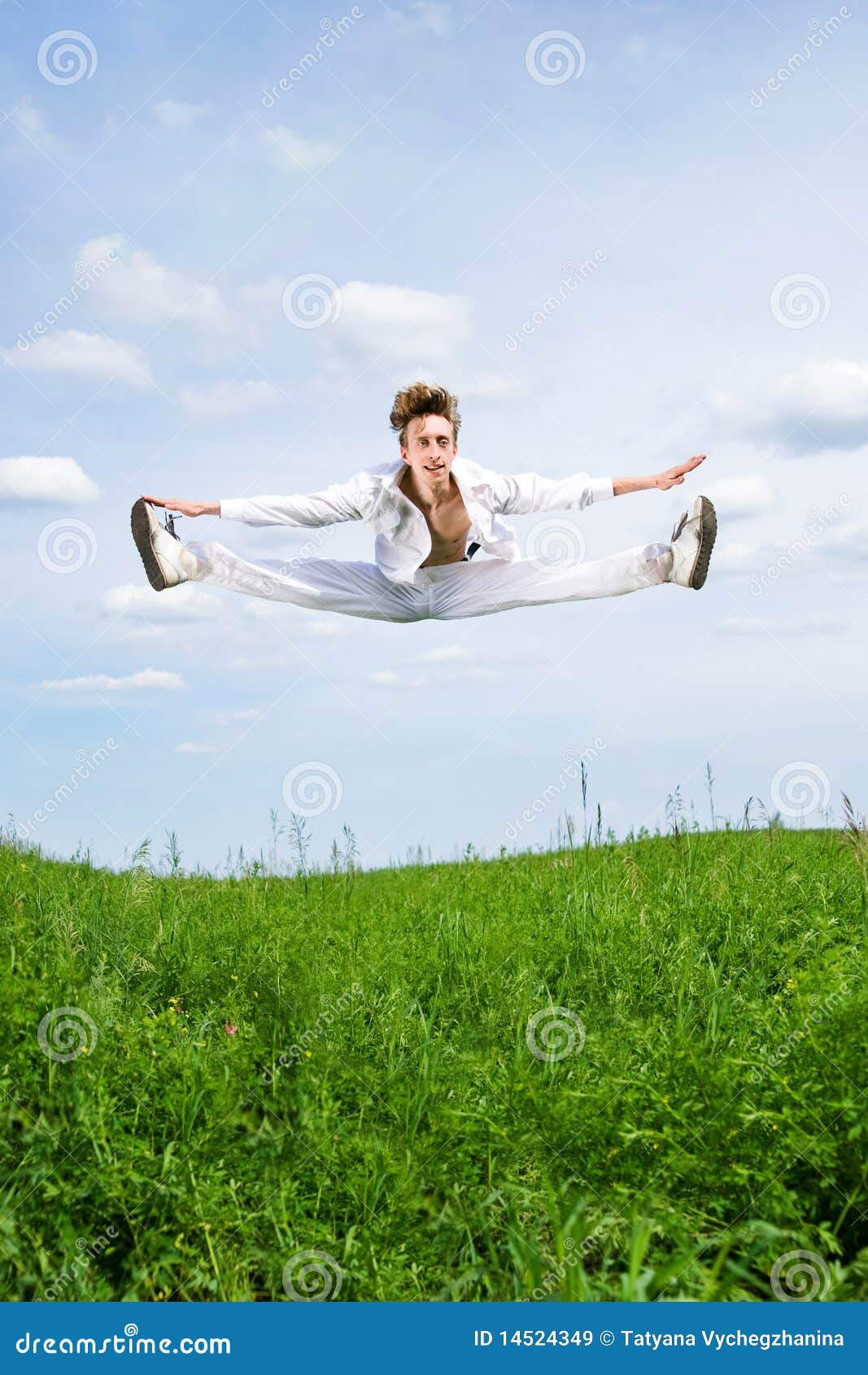 Young men jump stock image. Image of nature, outdoors - 14524349