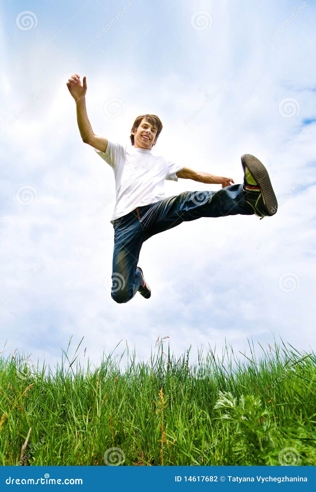 Young men jump stock photo. Image of high, healthy, enjoyment - 14617682