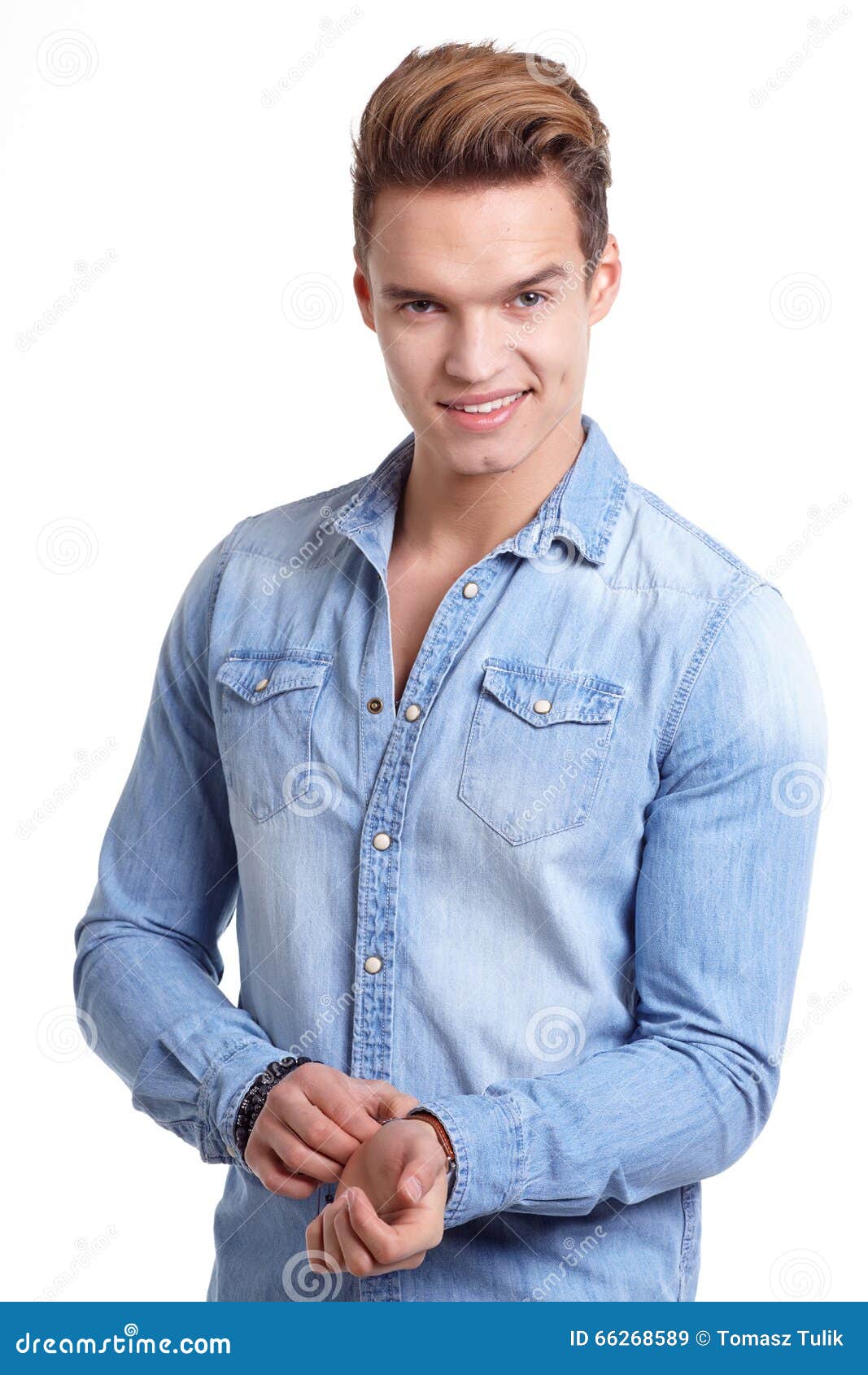 Young Men Model Posing in the Studio Stock Image - Image of looking ...